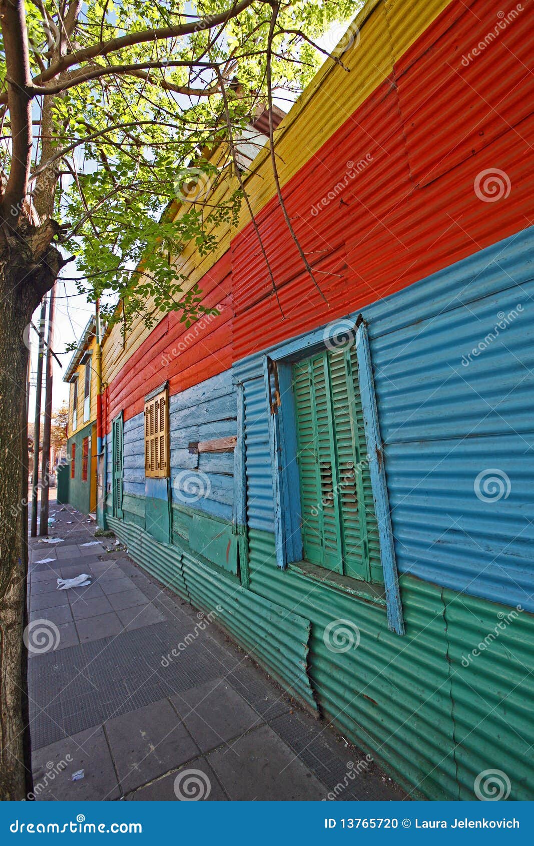 Striped house stock photo. Image of pattern, metal, rainbow - 13765720