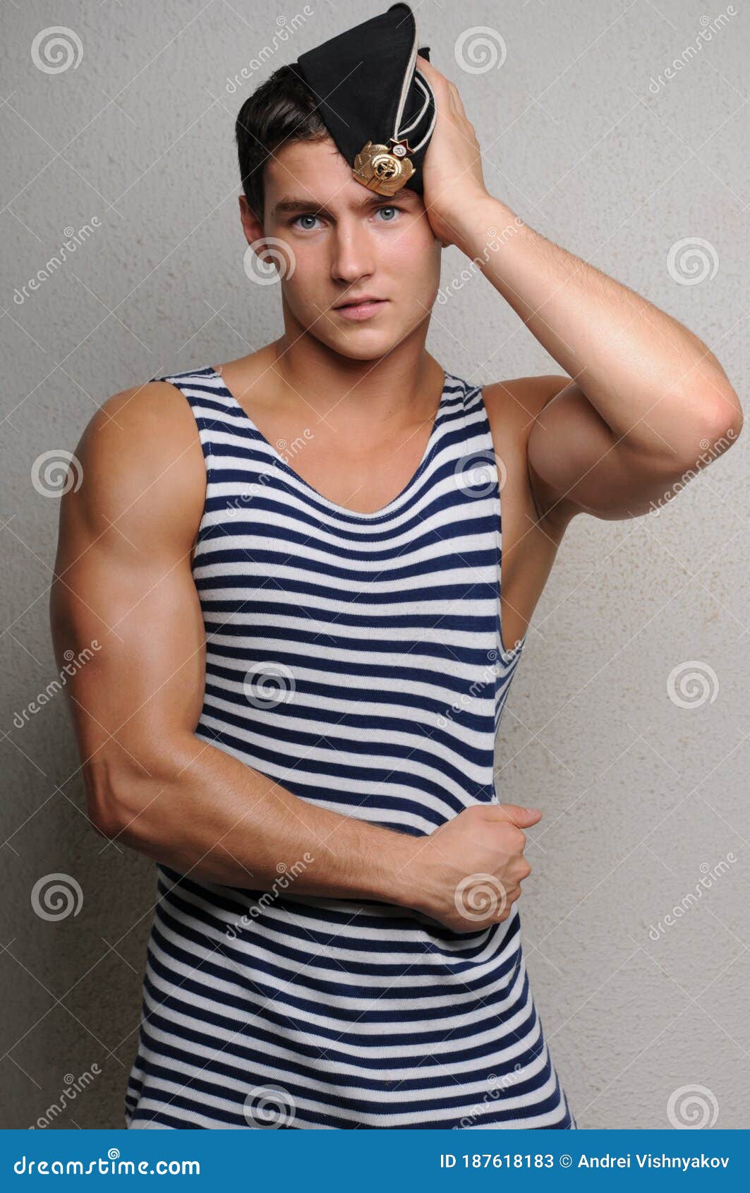 Striped jersey stock image. Image of sailor, fitness - 187618183