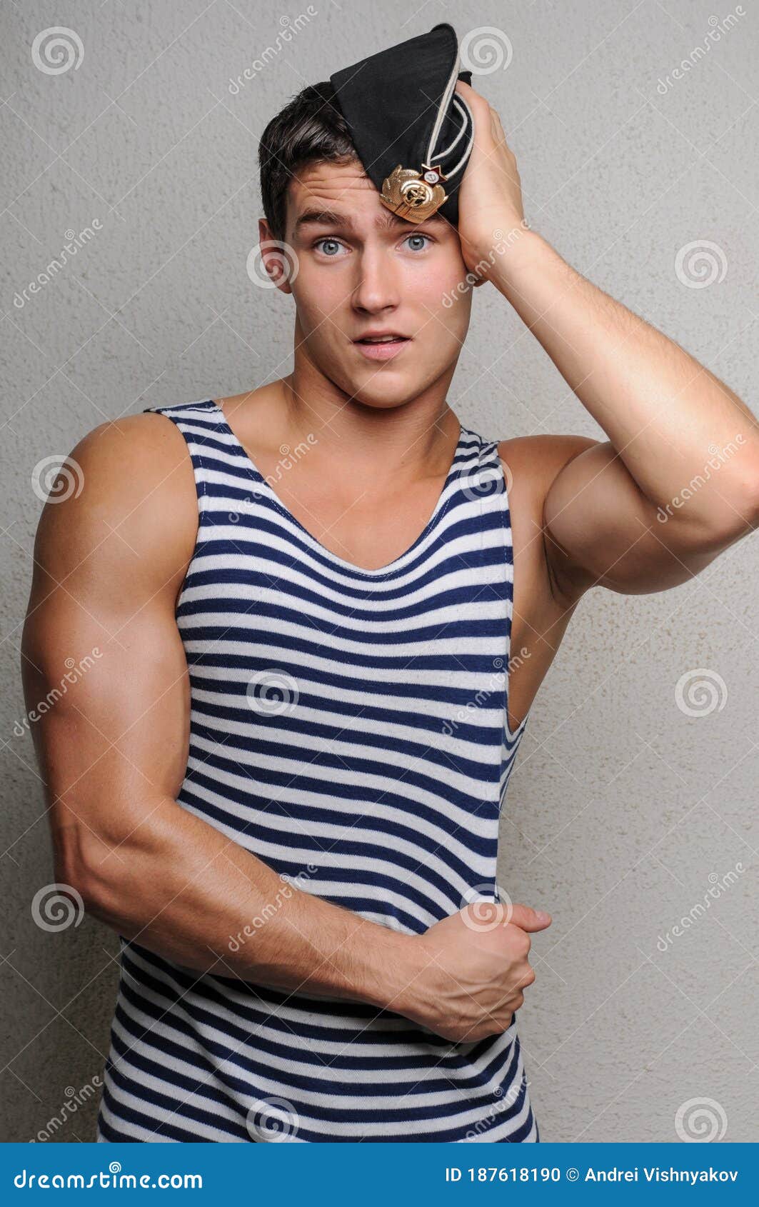 Striped jersey stock photo. Image of buff, body, bicep - 187618190