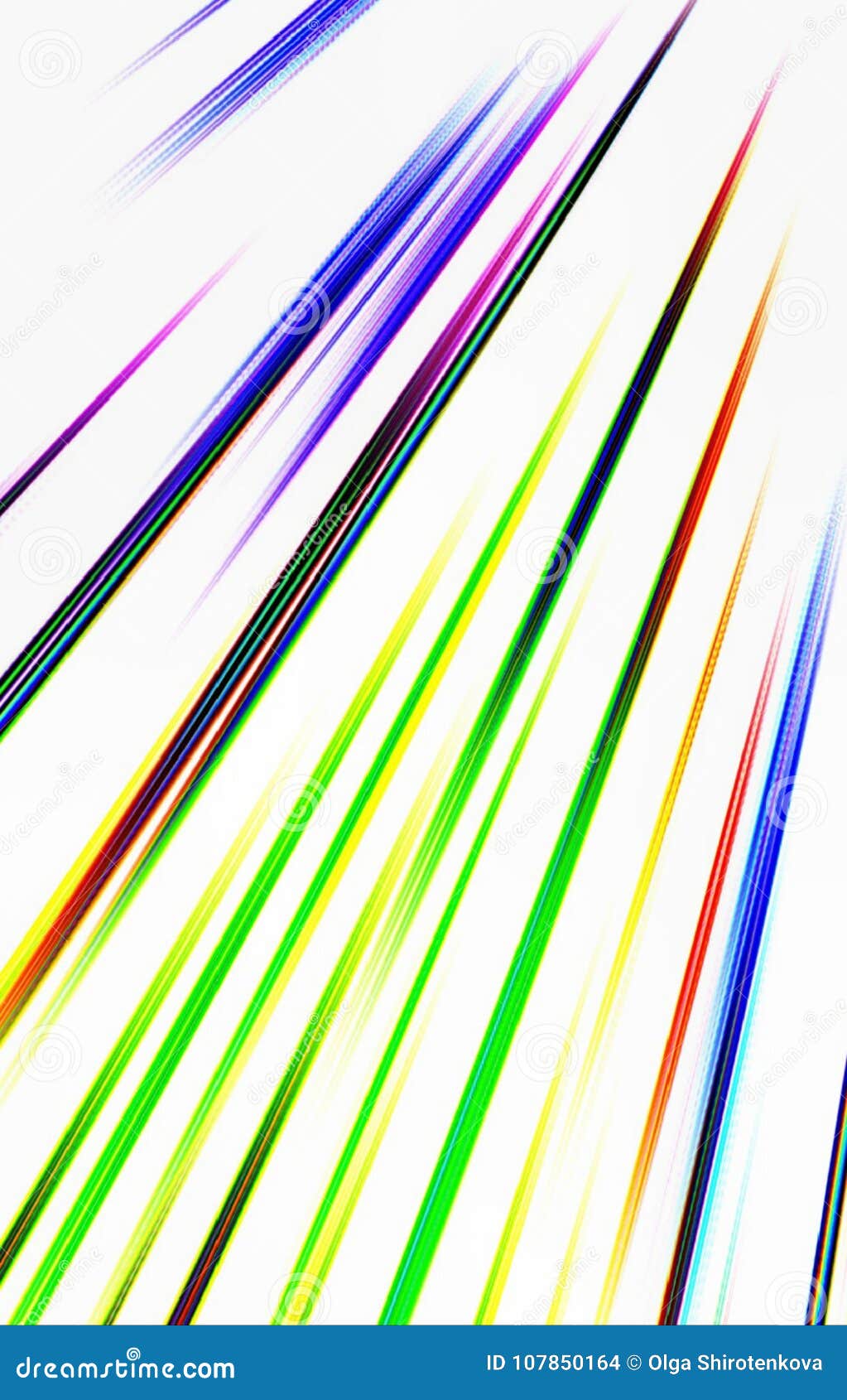 Striped Light Background. Color Bands Diverging from the Lower Corner ...