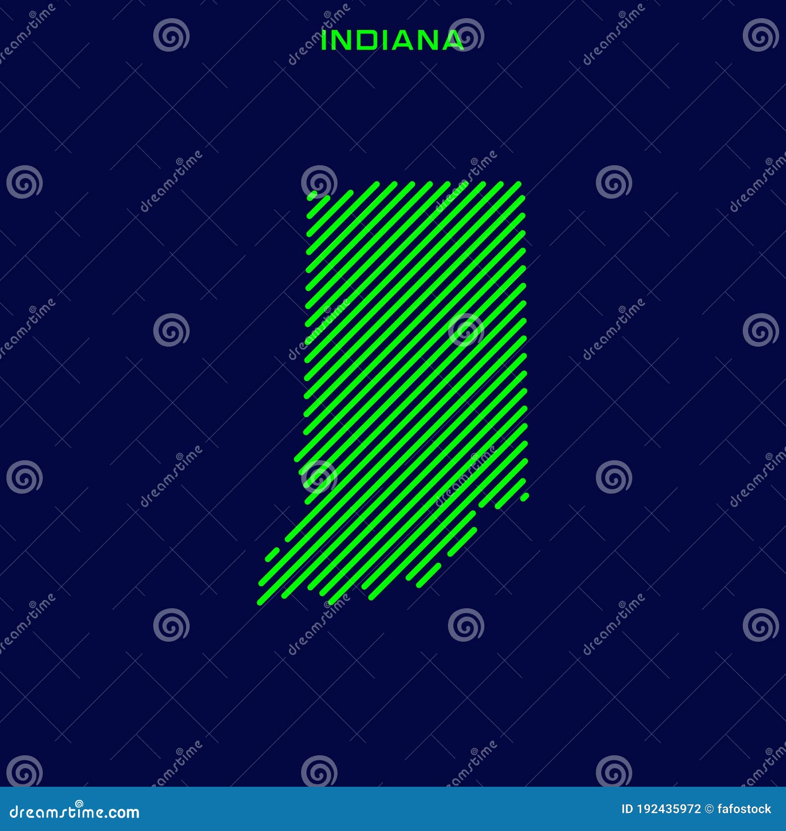 Indiana Vector Map. | CartoonDealer.com #97869381