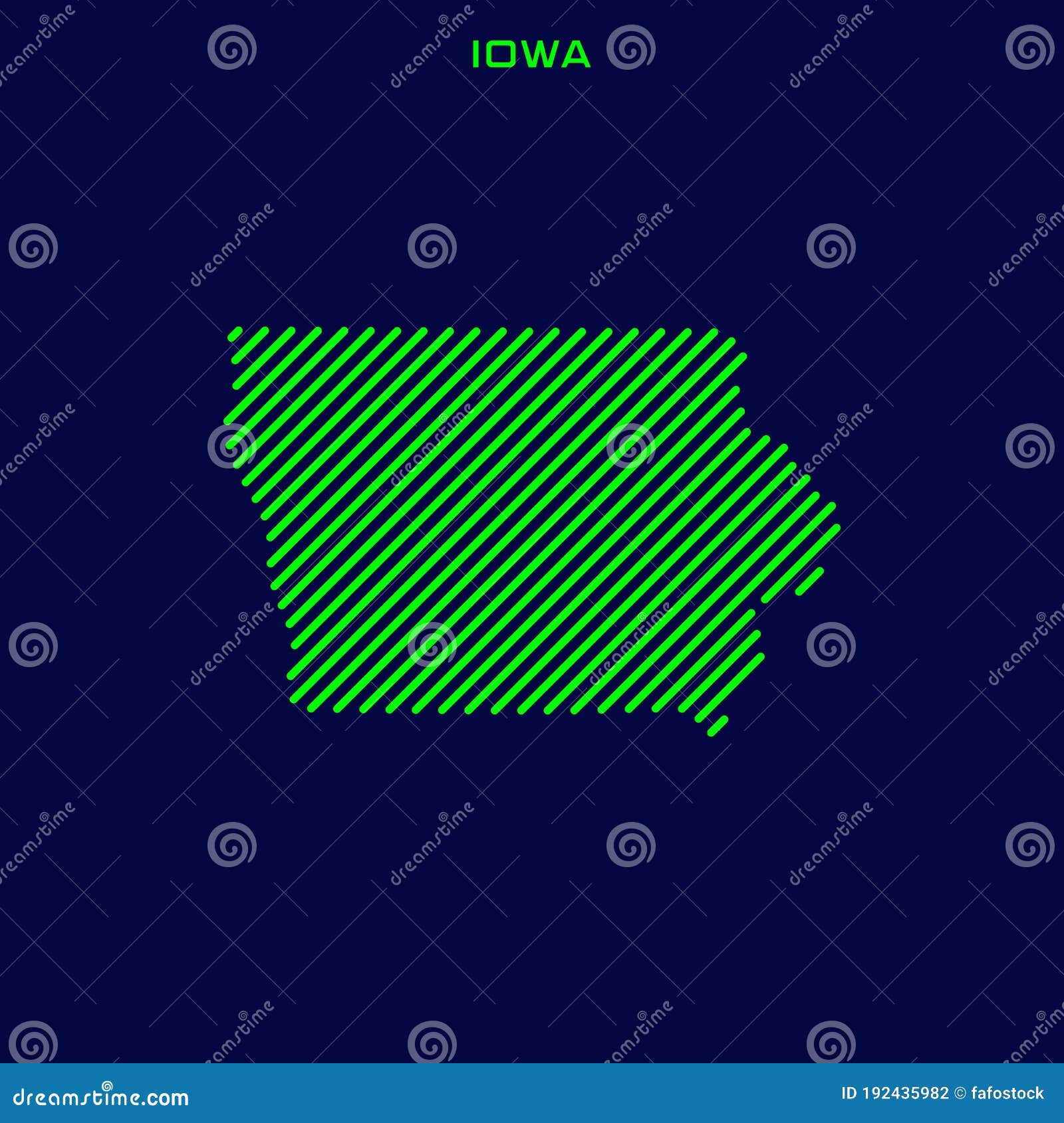 Iowa Vector Illustration Of Corn Field And Red Barn. | CartoonDealer ...