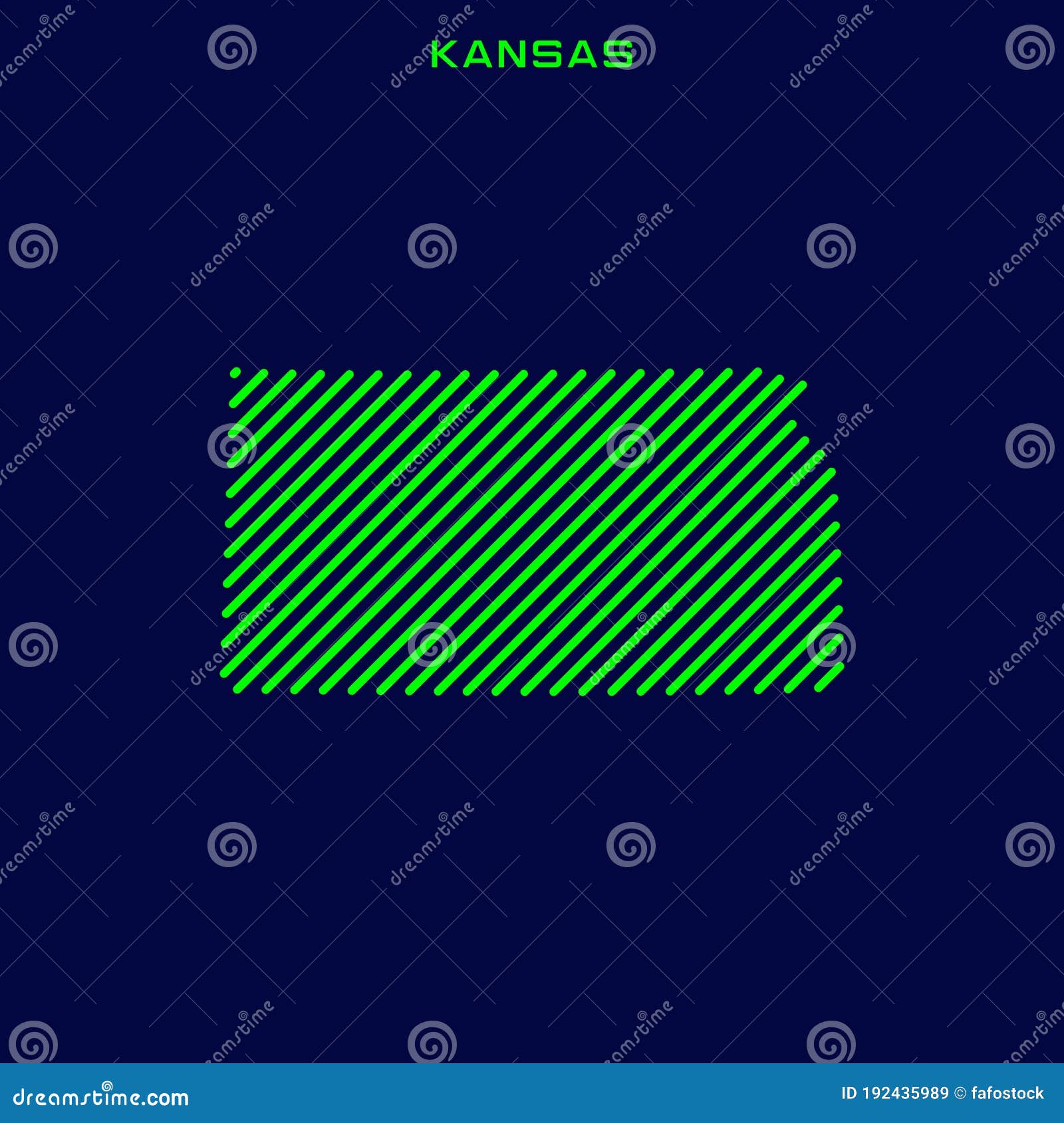 Kansas Vector Map. | CartoonDealer.com #98049229