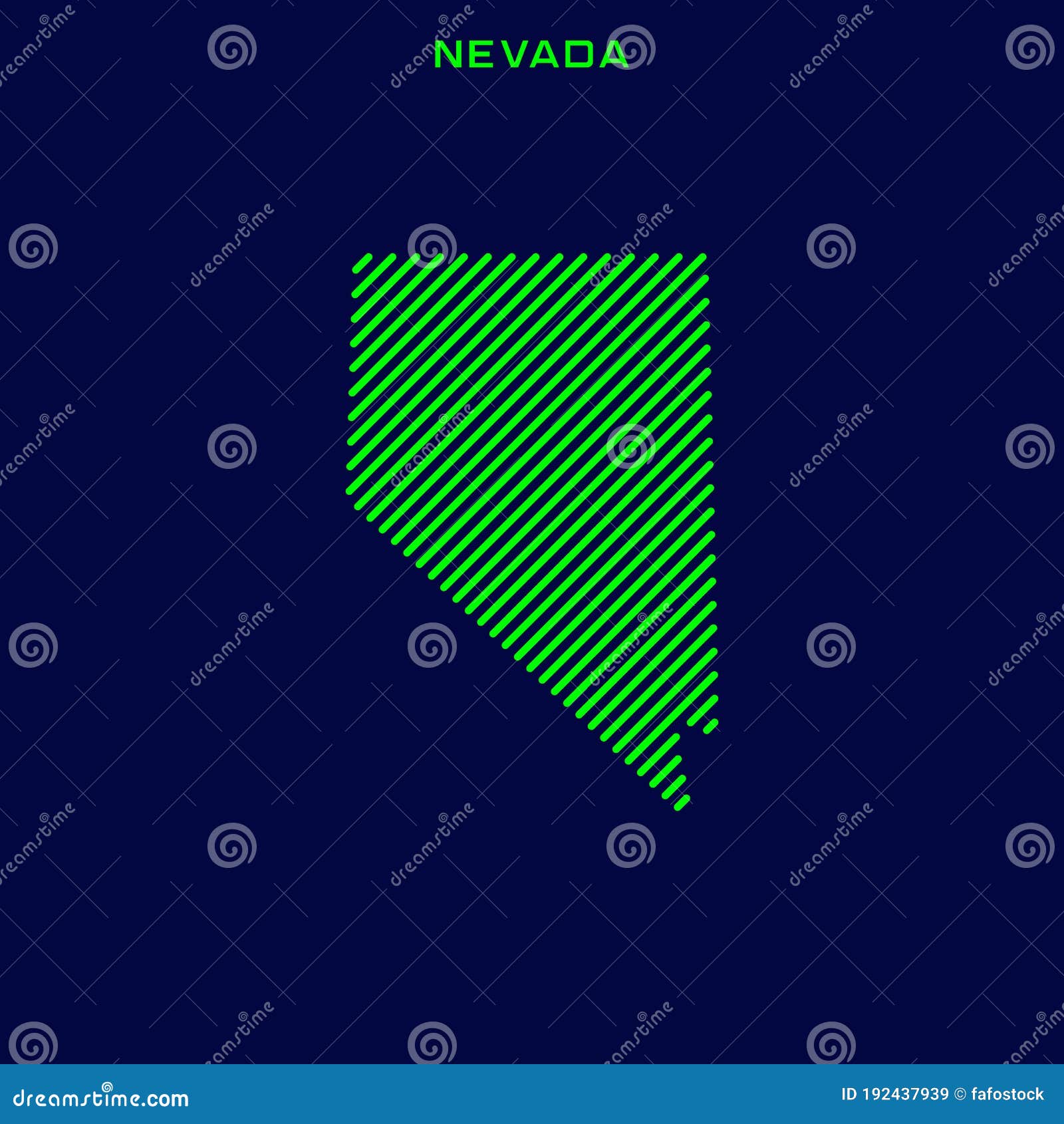 Nevada Vector Map. High Detailed Illustration. Country Of The United ...