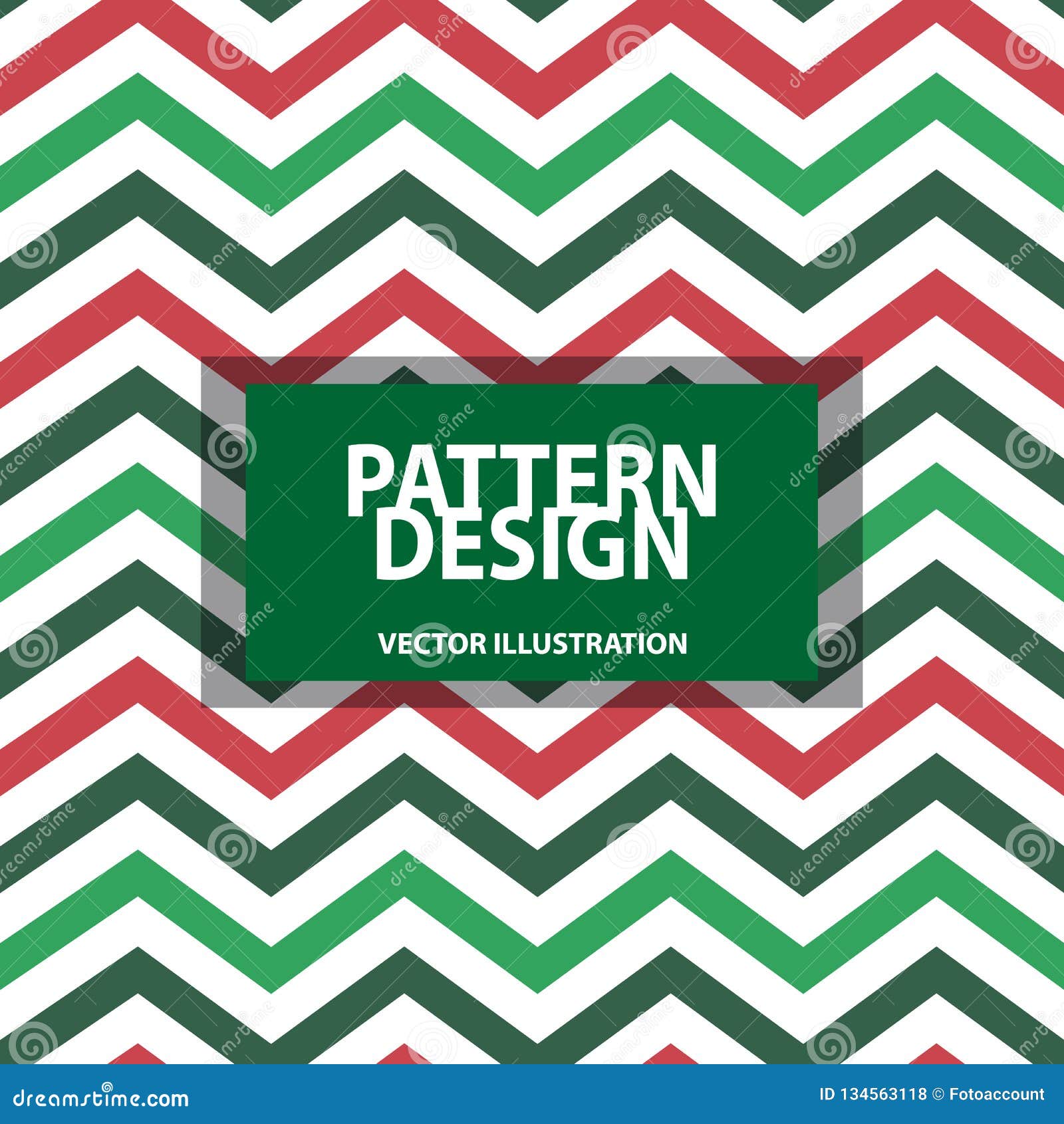 Striped Pattern Design - Vector Illustration - Isolated on White ...