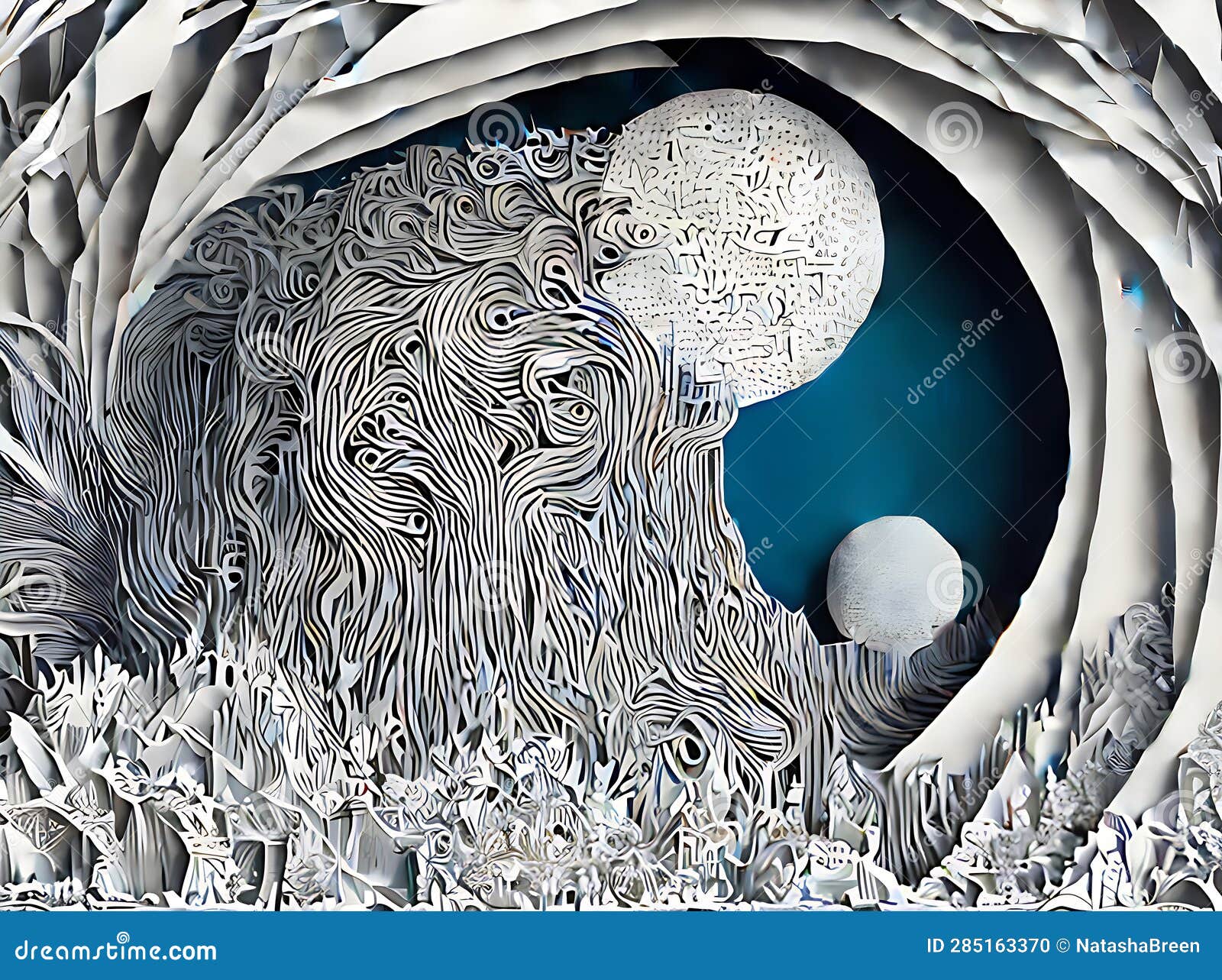 Striped Plastic Background with Abstract Flat Design Stock Illustration ...