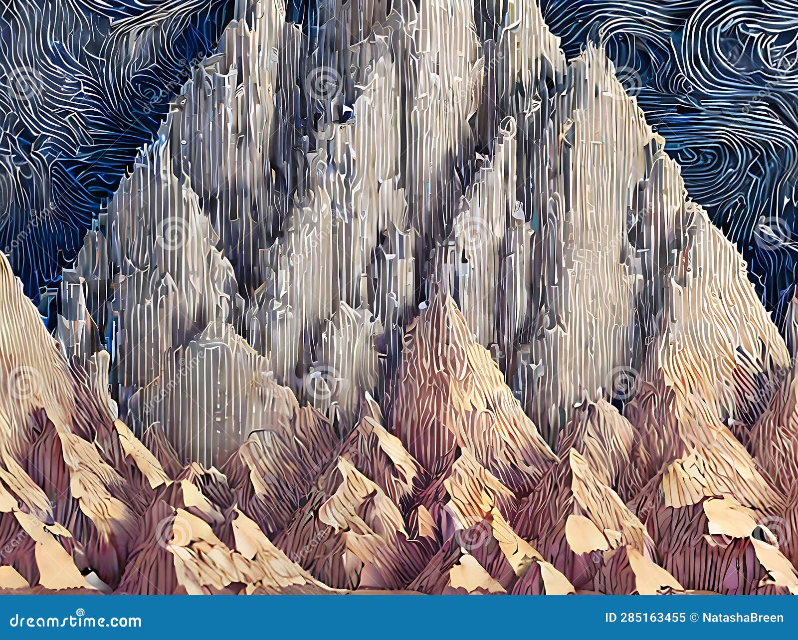 Striped Plastic Background with Abstract Flat Design Stock Illustration ...