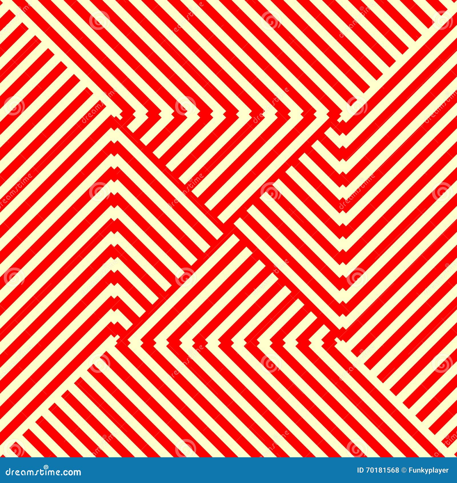 Striped Red White Seamless Pattern. Abstract Repeat Angular Lines ...