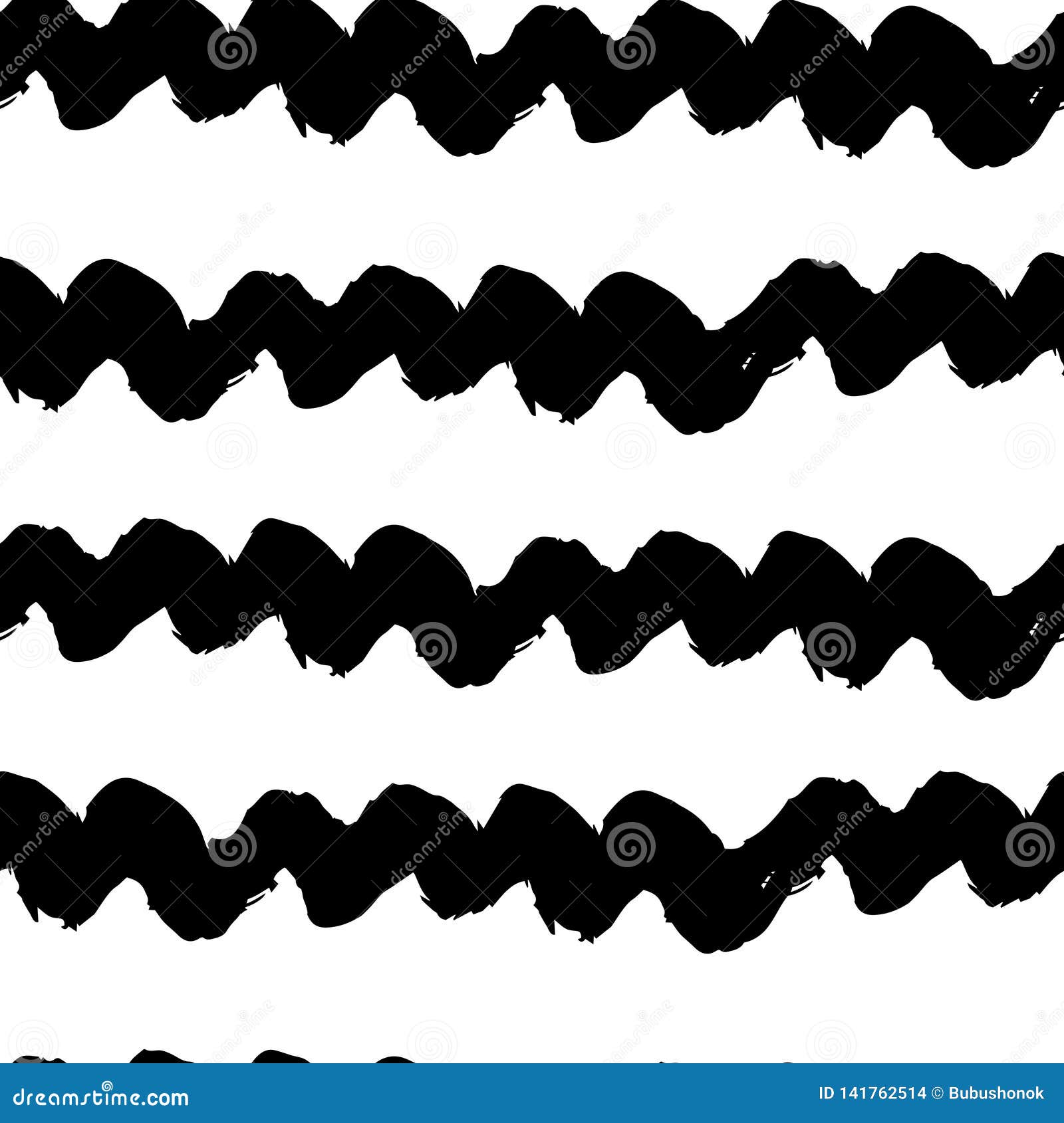 Hand Drawing, Background. Trendy Seamless Pattern Stock Vector ...