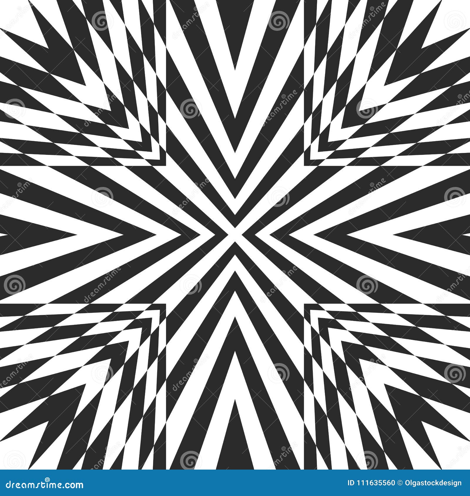 Striped Seamless Pattern with Concentric Intersecting Lines, Diagonal ...