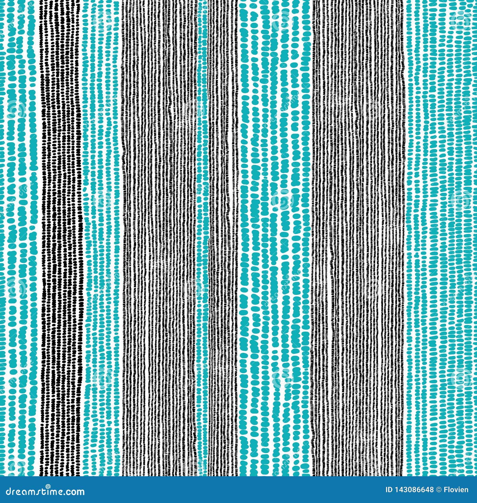 Striped Seamless Pattern. Vertical Lines Drawn by Hand. Doodle Print ...