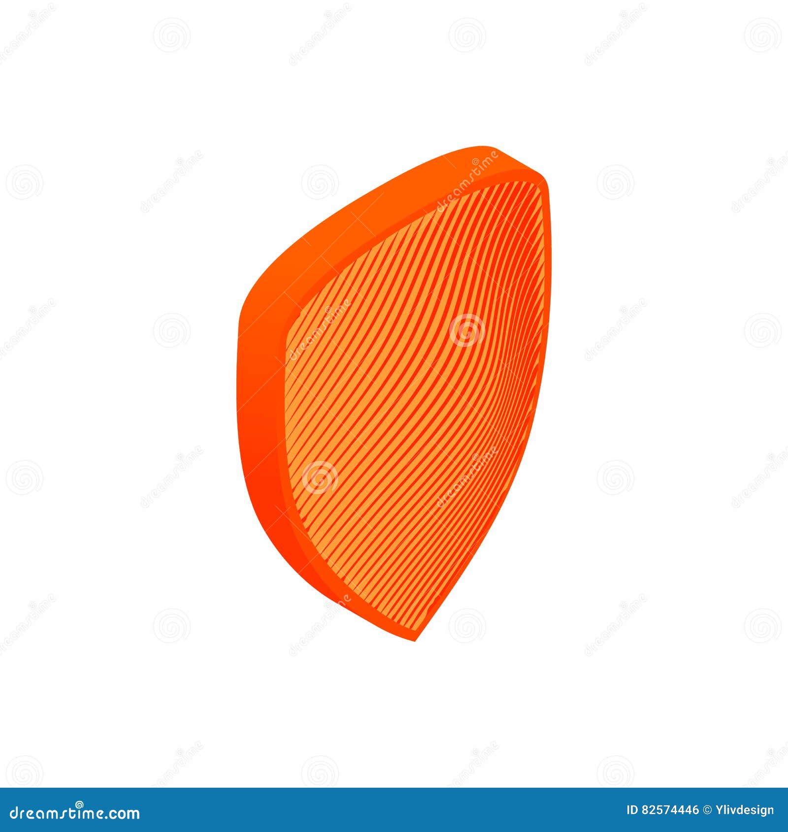 Striped Shield Icon, Isometric 3d Style Stock Vector - Illustration of ...