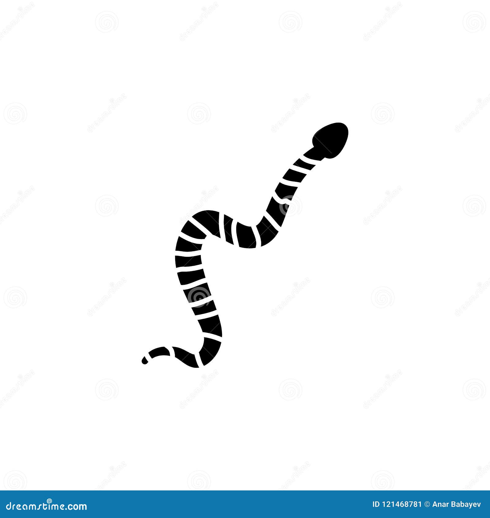 Striped Snake Icon. Element of Snake Icon for Mobile Concept and Web ...