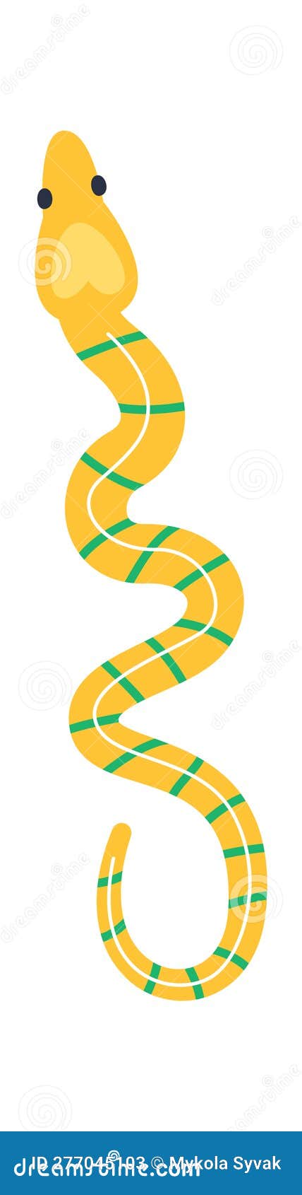 Striped Snake Reptile stock vector. Illustration of texture - 277045103
