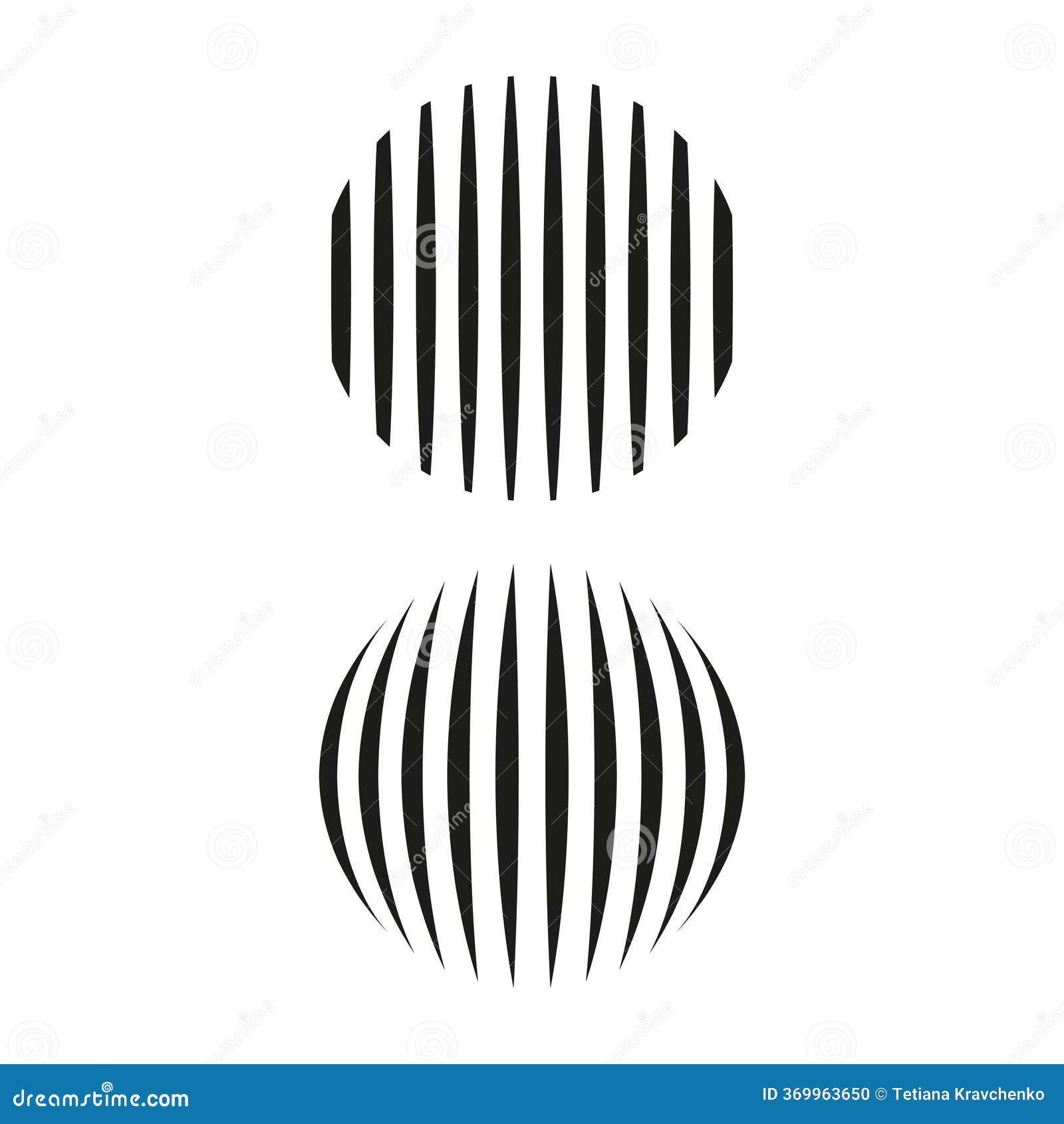 Geometric Distortion Circles Set, Wavy Curve Design, Futuristic Style Wave Element Collection ...