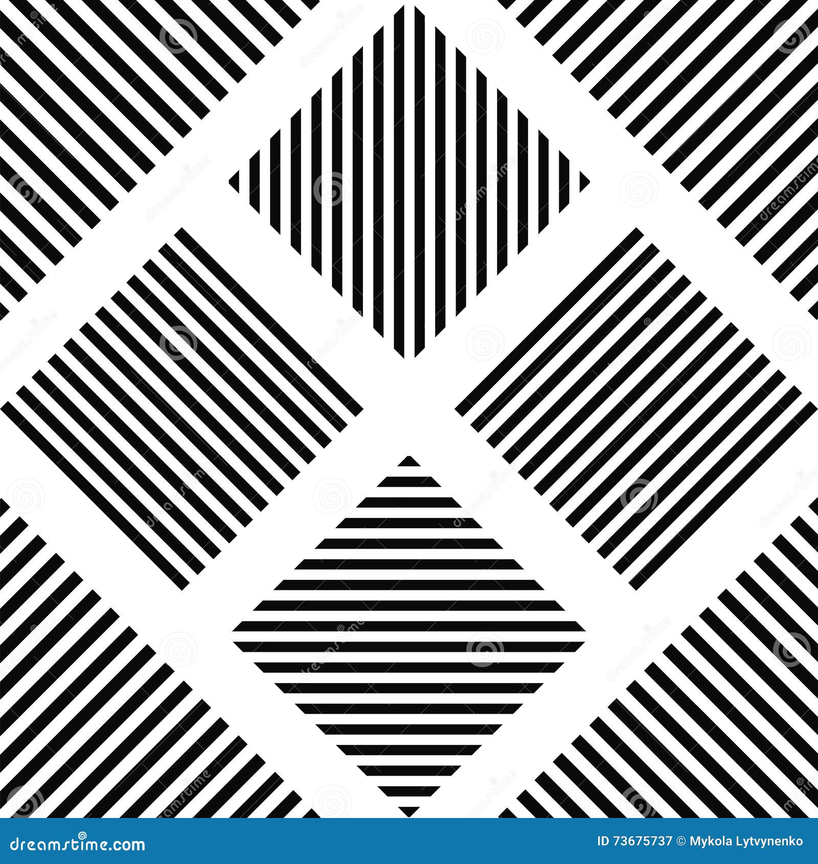 Striped square stock vector. Illustration of monochrome - 73675737