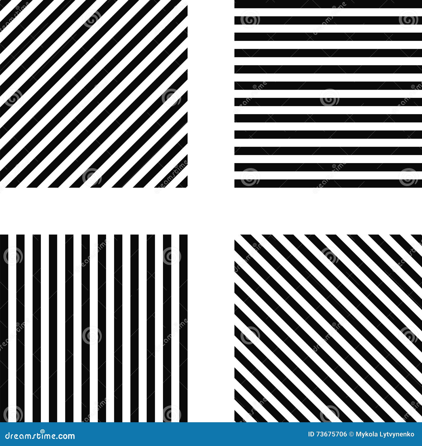 Striped square pattern stock vector. Illustration of monochrome - 73675706
