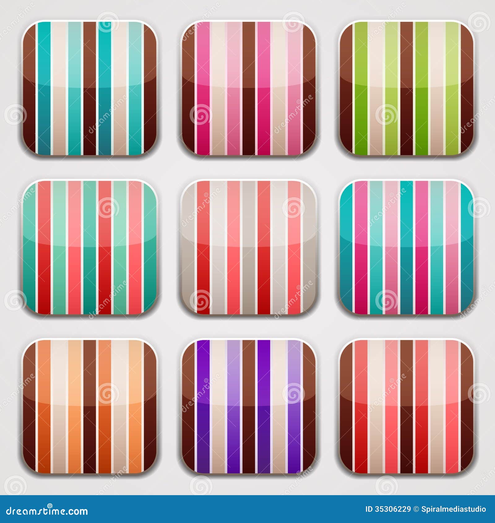 Striped squares stock vector. Illustration of square - 35306229