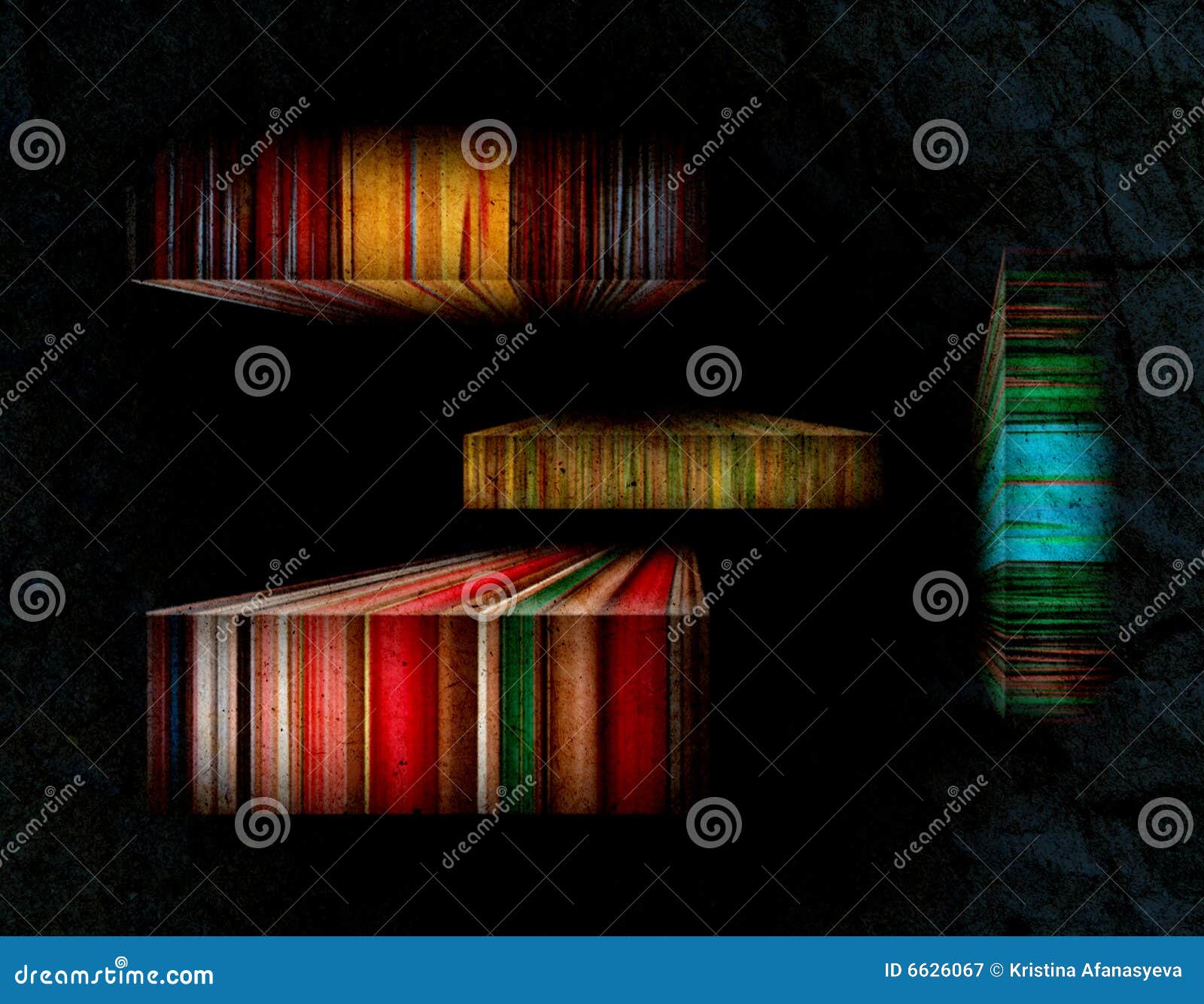 Striped Subjects on the Black Background Stock Image - Image of ragged ...
