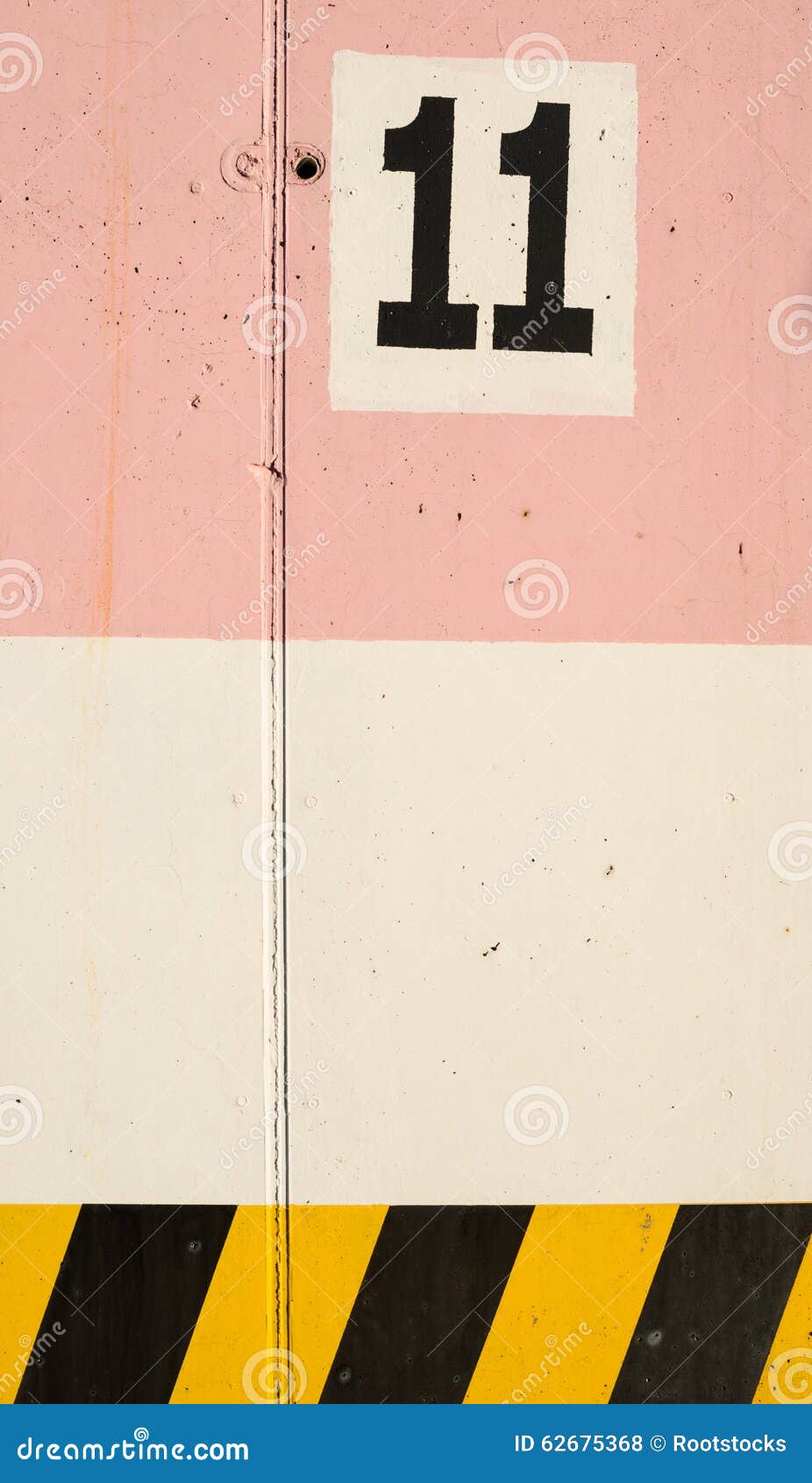 Striped Surface with the Number 11 Stock Photo - Image of character ...