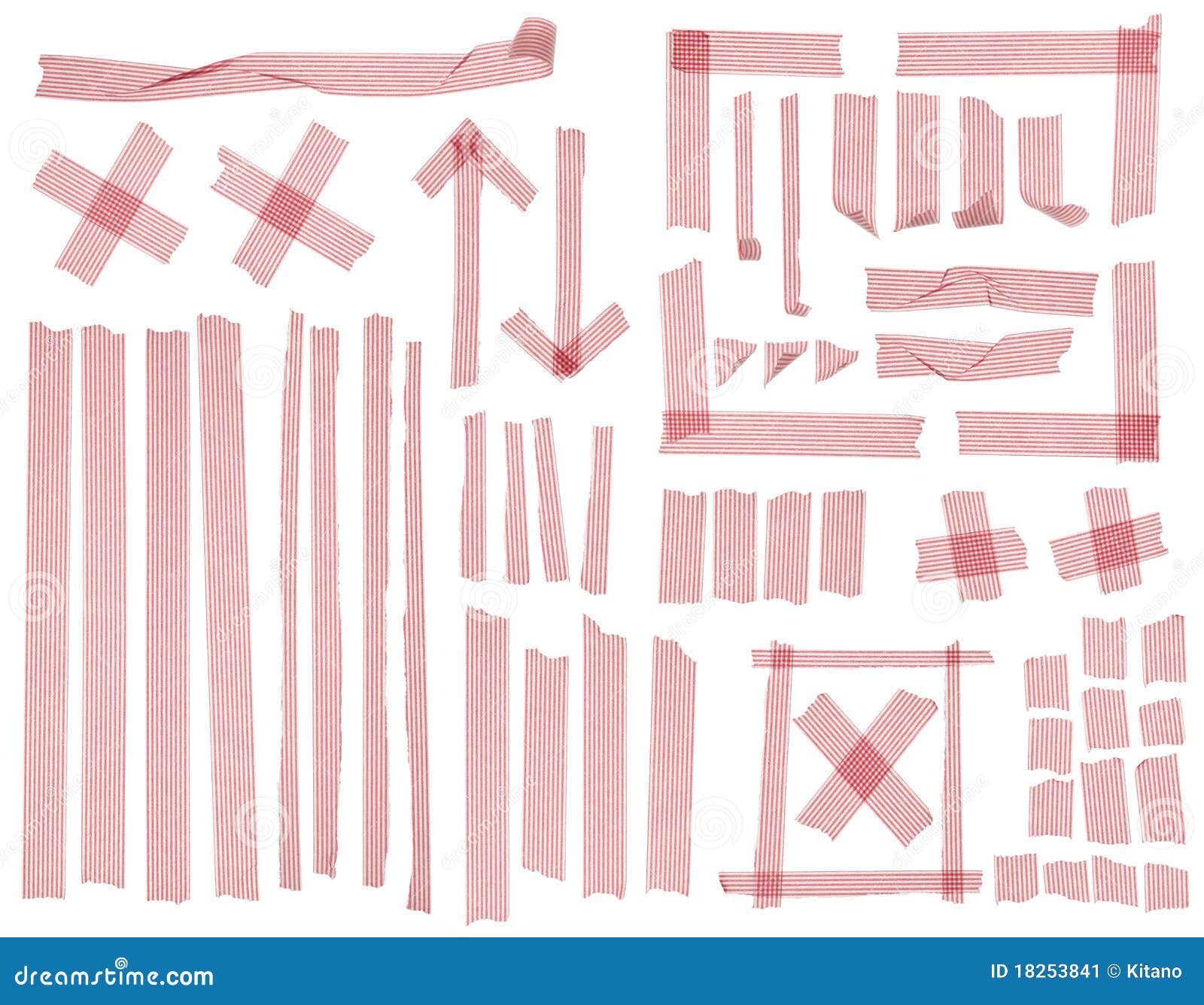 Striped Tape Array stock image. Image of element, cross - 18253841
