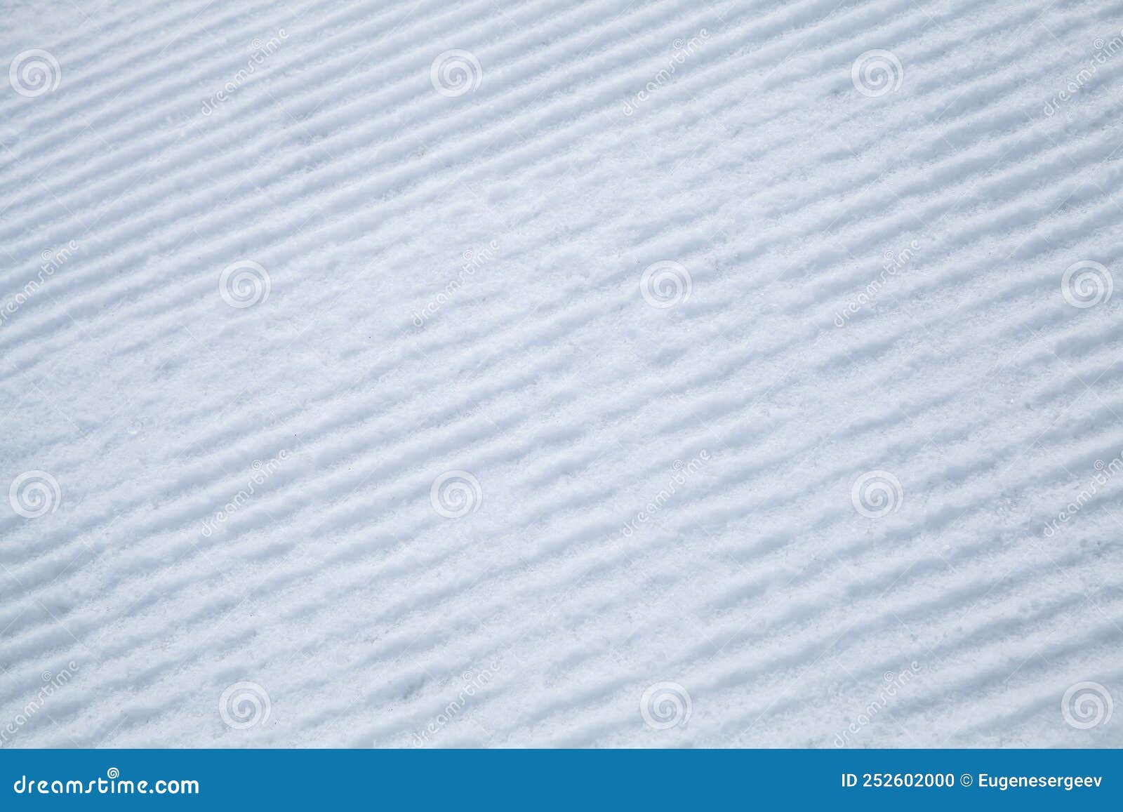 Striped Texture of Ski Slope Snow Stock Photo - Image of grooming ...