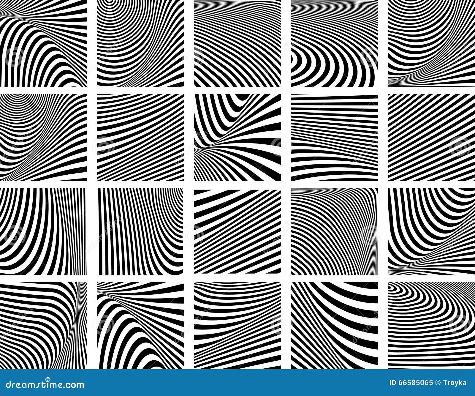 Striped textures set. stock vector. Illustration of twisting - 66585065