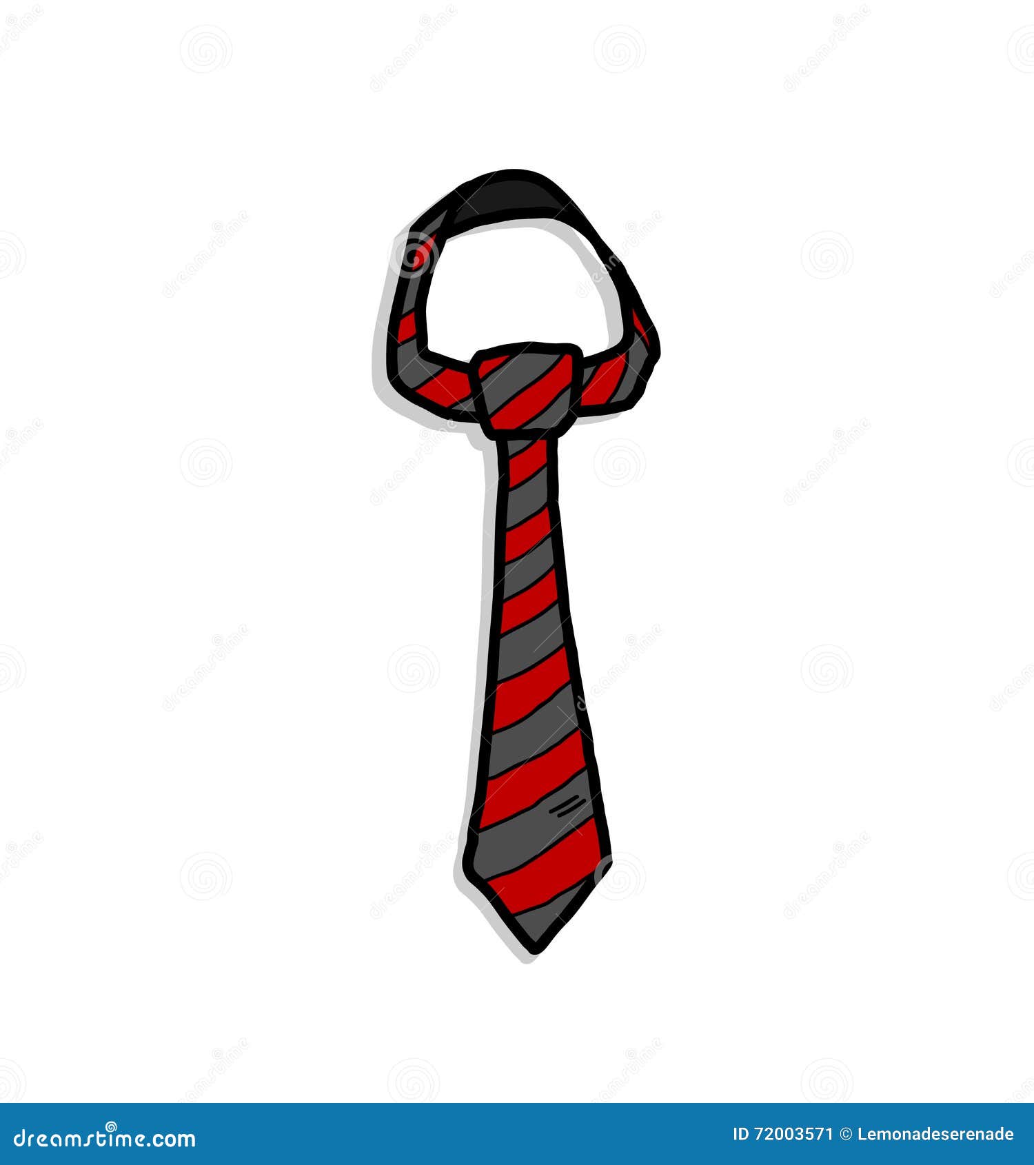 Striped Tie stock vector. Illustration of commercial - 72003571
