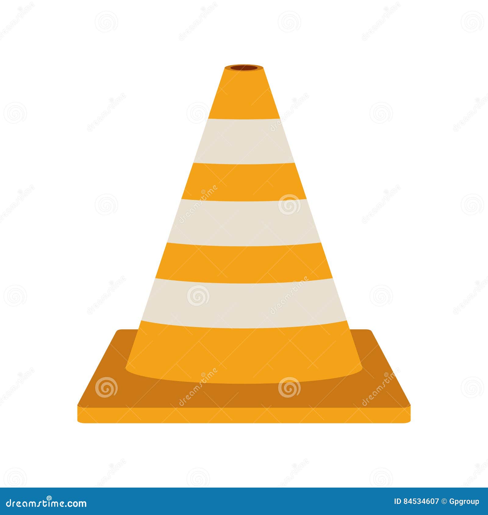 Striped Traffic Cones In Various Position Set Realistic Vector. Plastic ...