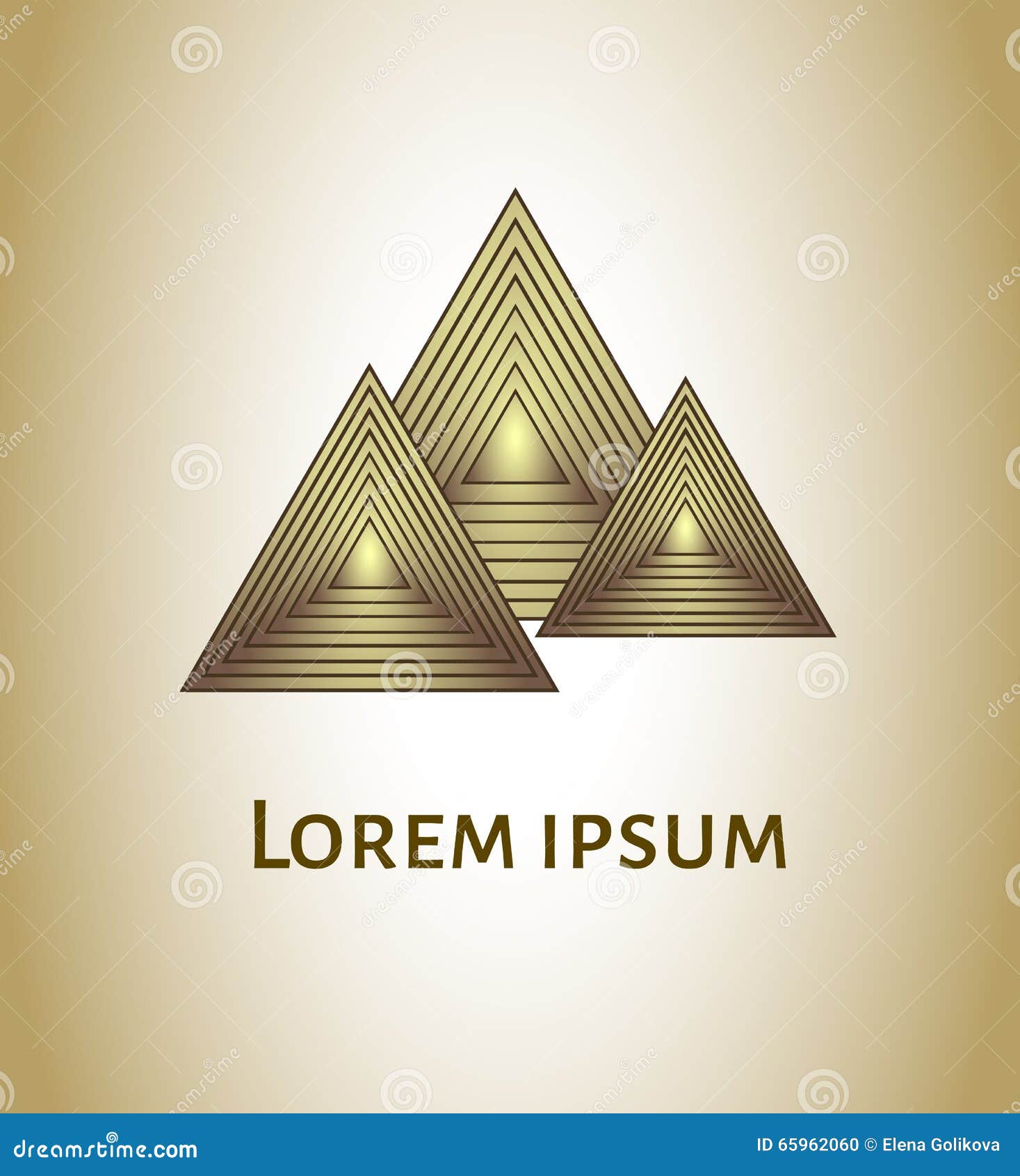 Striped Triangles Logo Icon Stock Vector - Illustration of futuristic ...