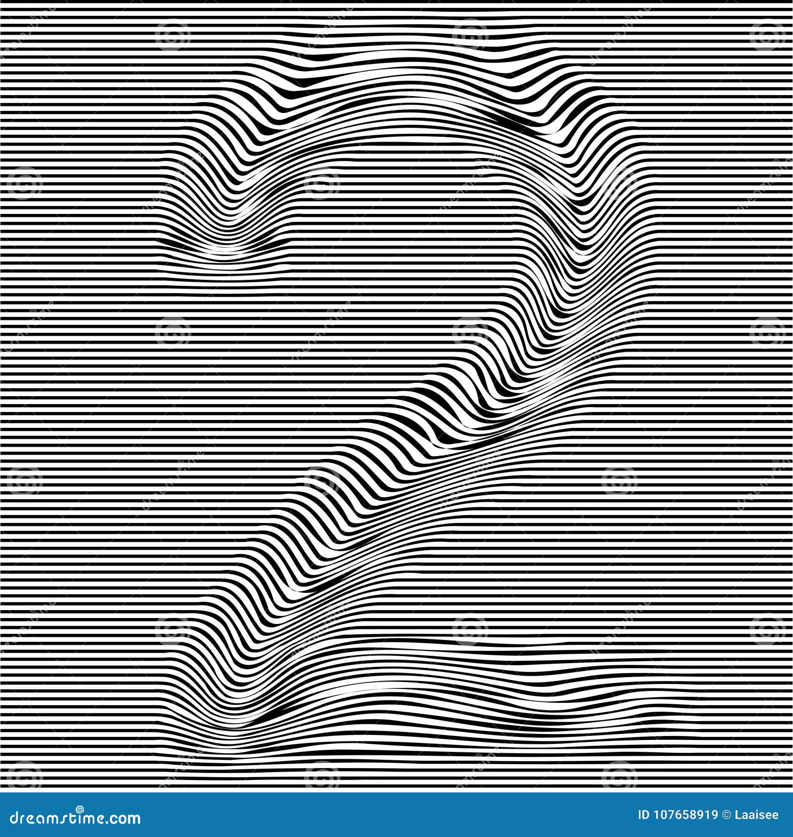 Striped Typeface With Geometrical Pattern Letter F Of A Latin Font ...