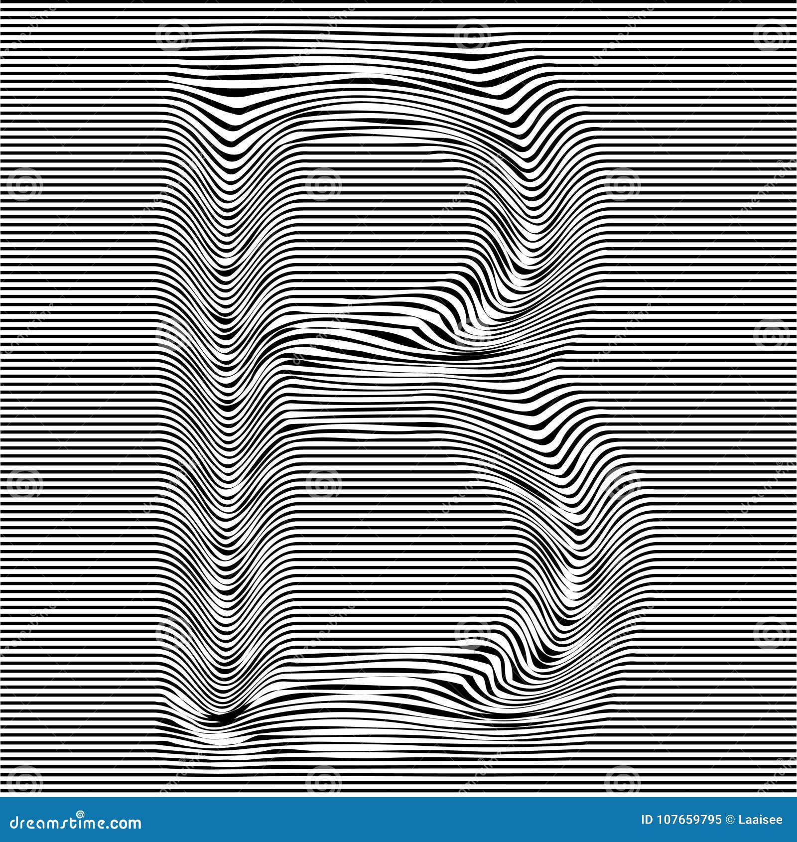 Striped Typeface with Geometrical Pattern Letter B of a Latin Font ...