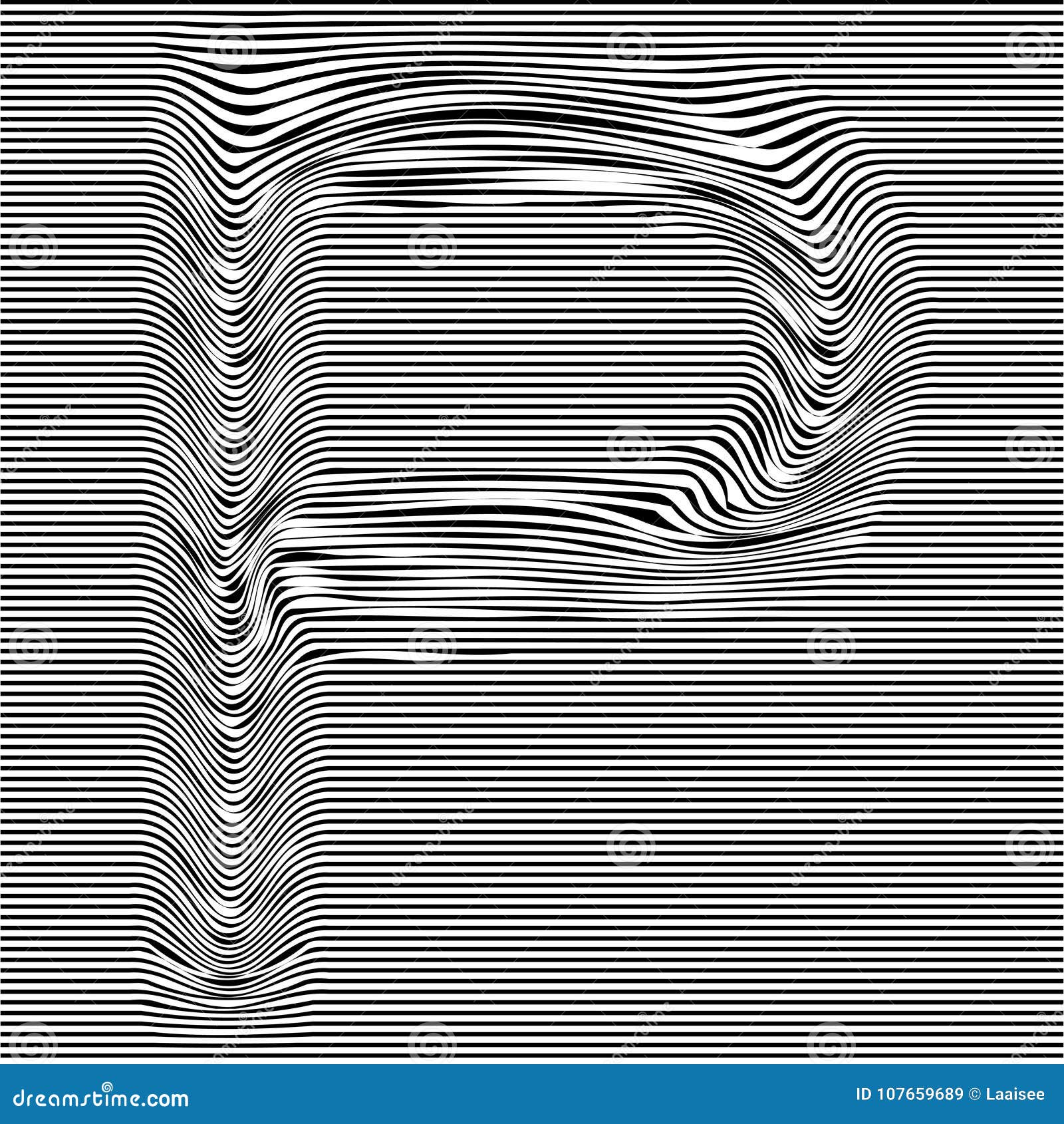 Striped Typeface With Geometrical Pattern Letter T Of A Latin Font ...