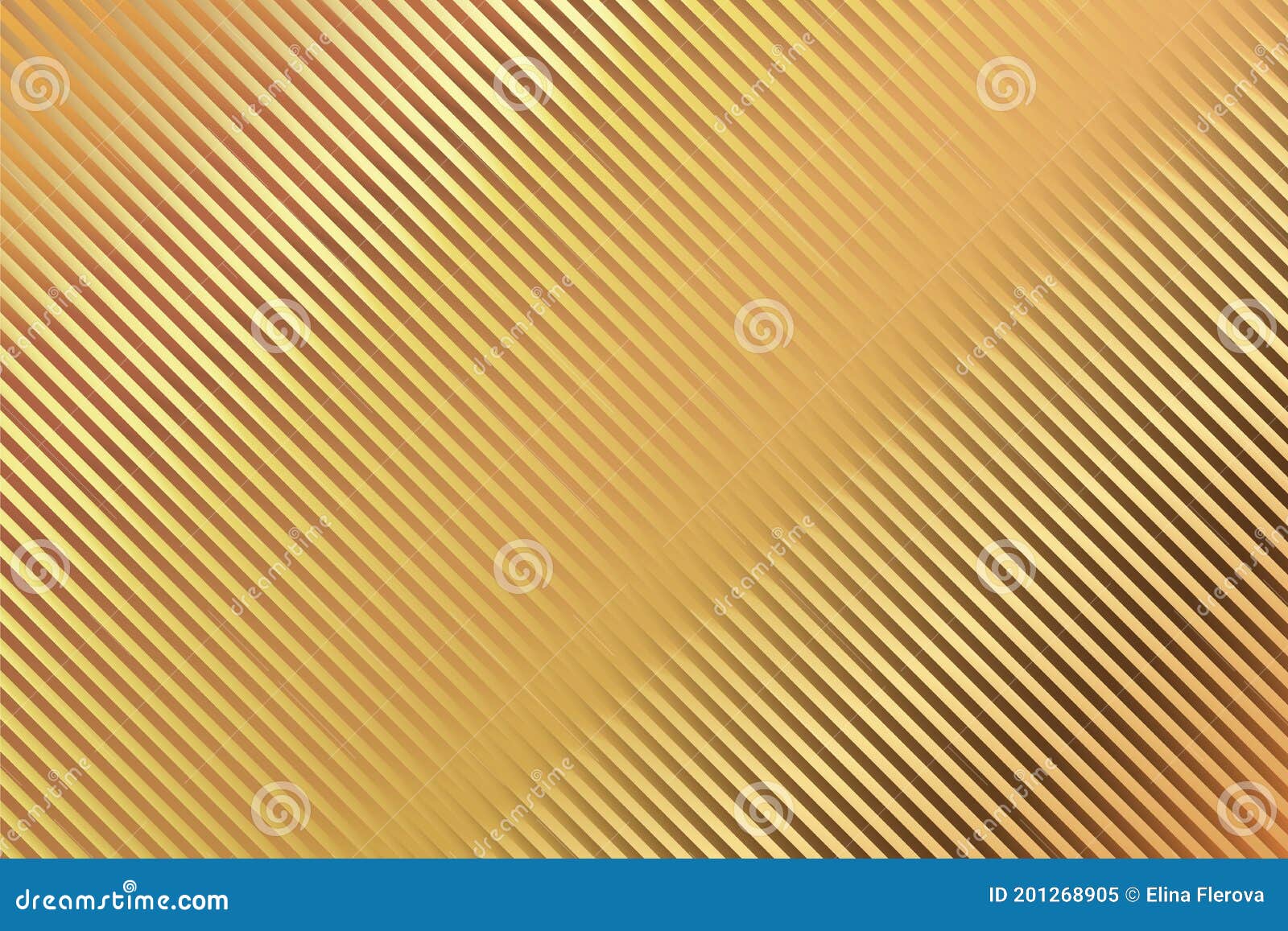 Striped Vector Background with Golden Gradient. Stock Vector ...