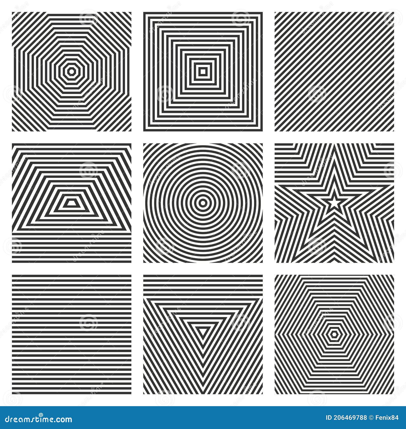 Concentric Figures. Vector Illustration. | CartoonDealer.com #65991974