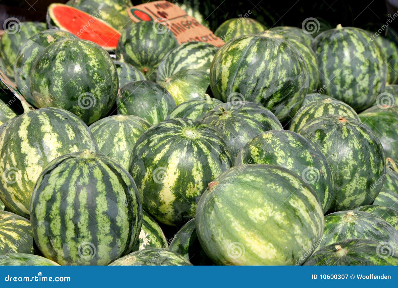 Striped watermelon stock image. Image of food, green - 10600307