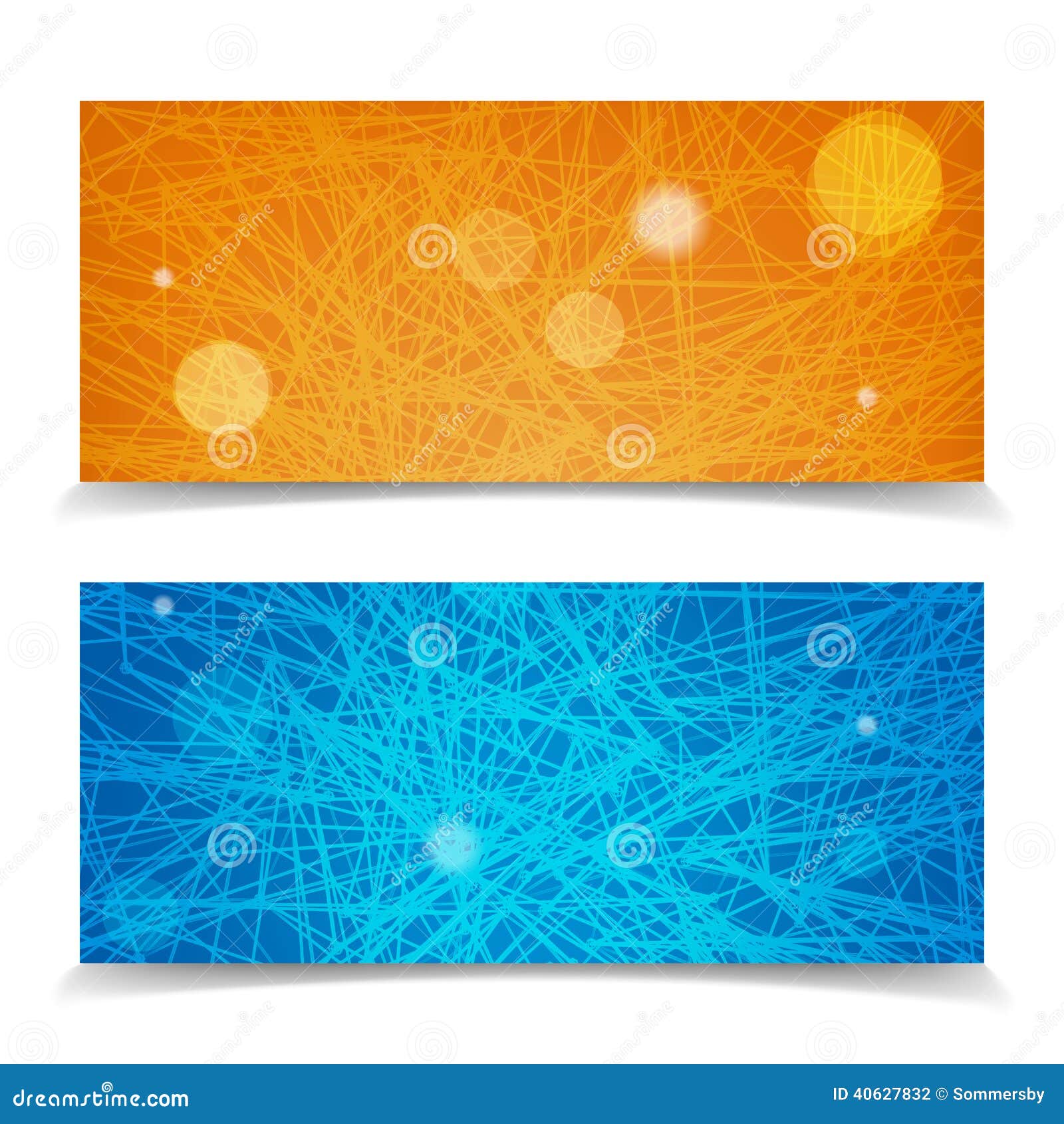 Striped Website Header or Banner Set Stock Vector - Illustration of ...