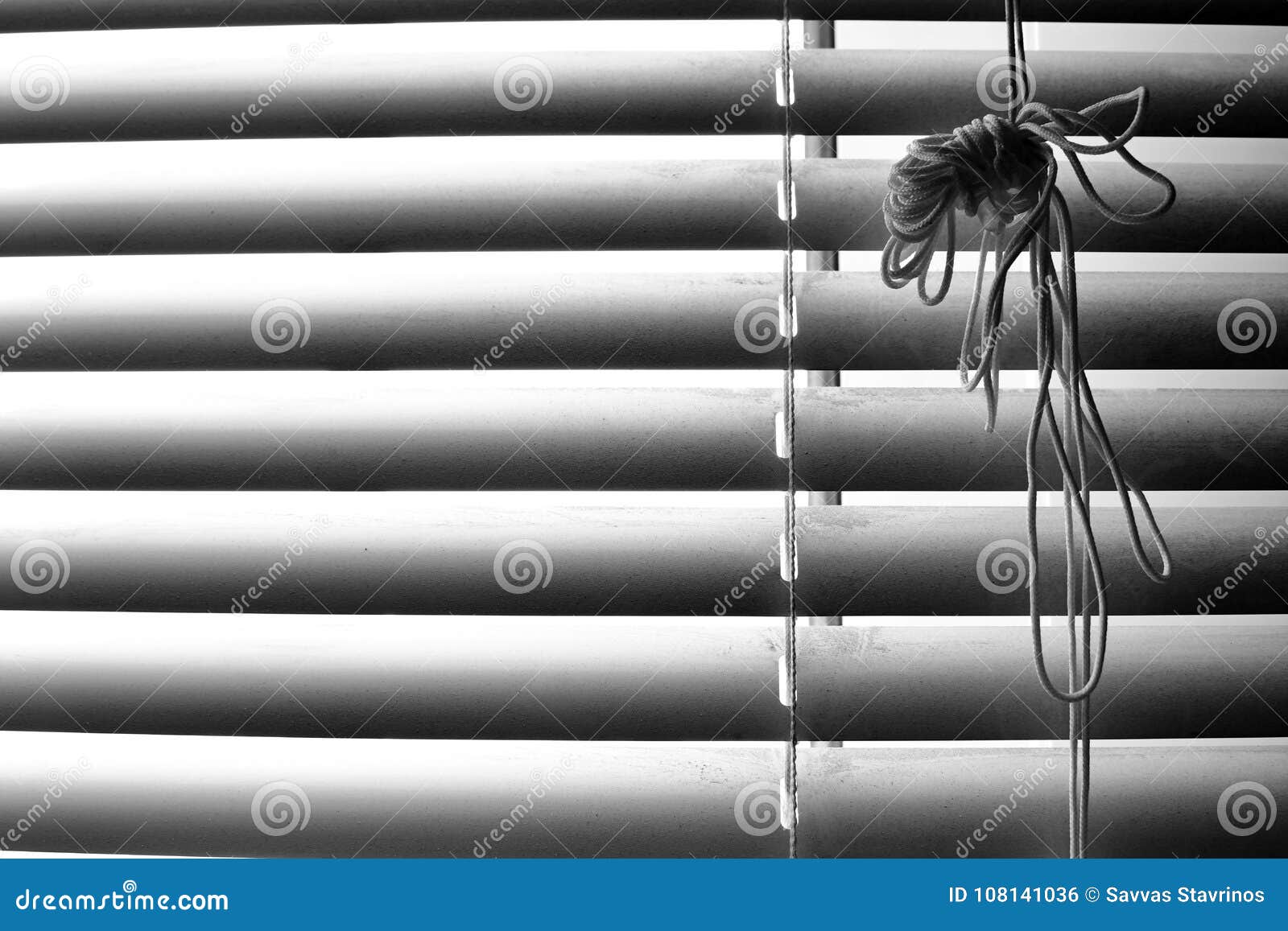 Striped Window Shuttering in Light and Shadow Lines Horizontal Stock ...