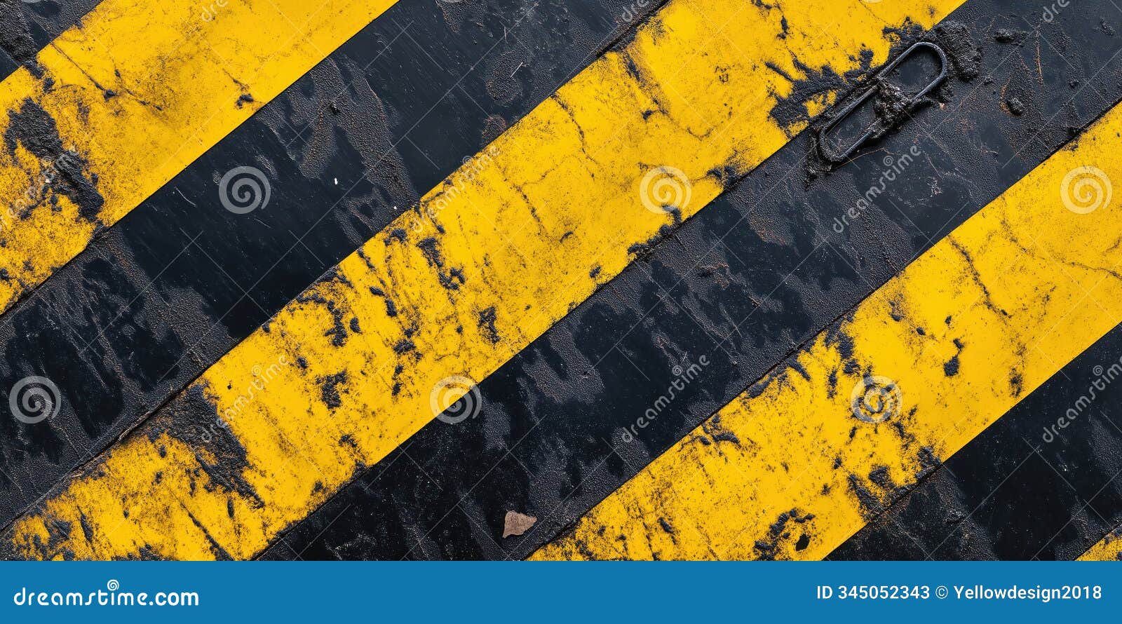 Striped Yellow and Black Caution Pattern with Weathered Texture ...