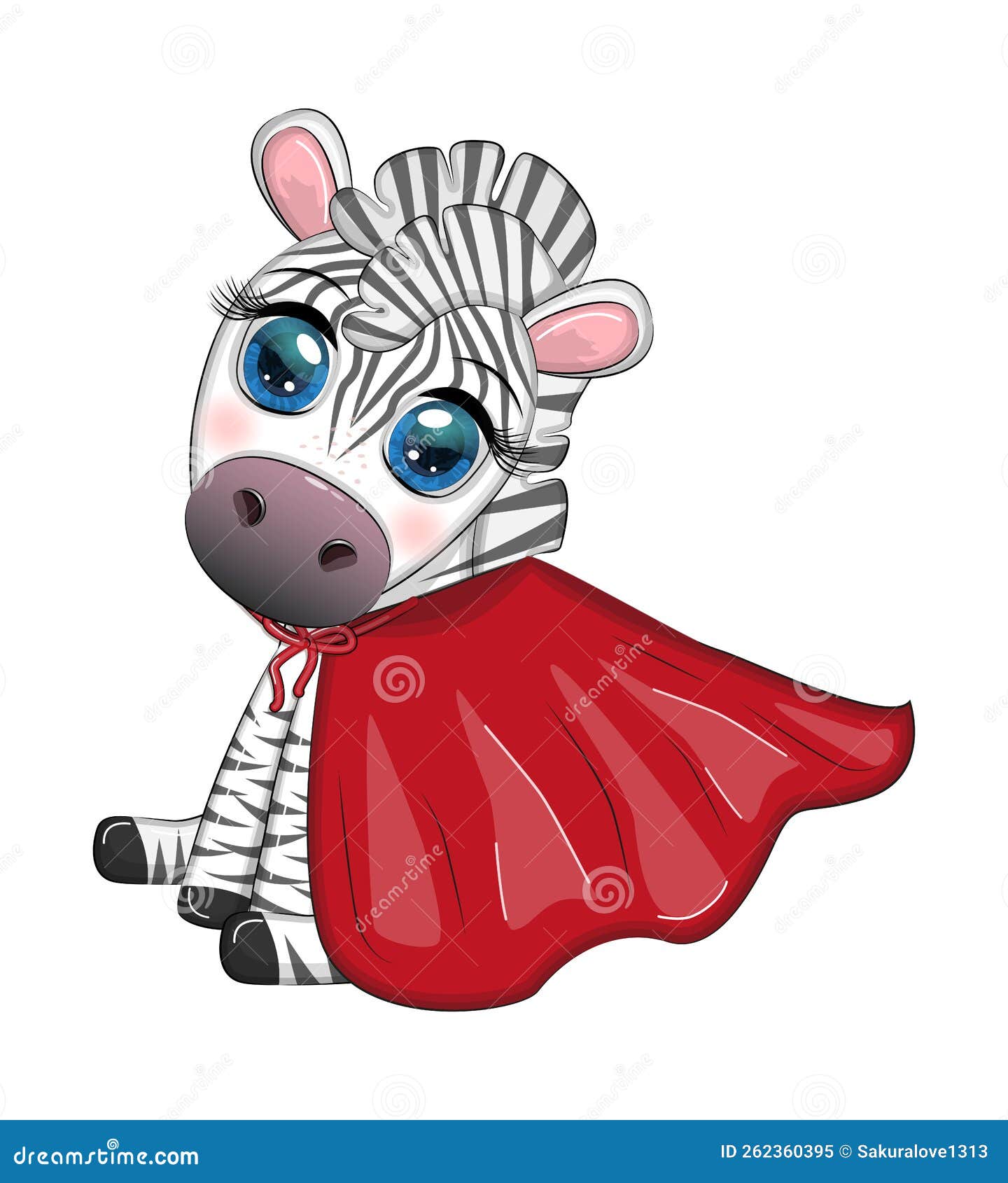 Zebra. Super Duper. Cute Face Of An Animal With Lettering. Childish ...