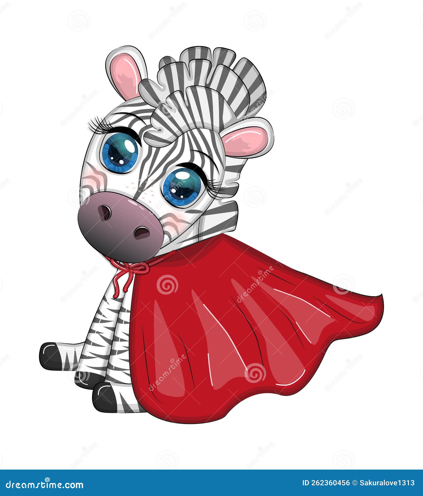 Zebra. Super Duper. Cute Face Of An Animal With Lettering. Childish ...