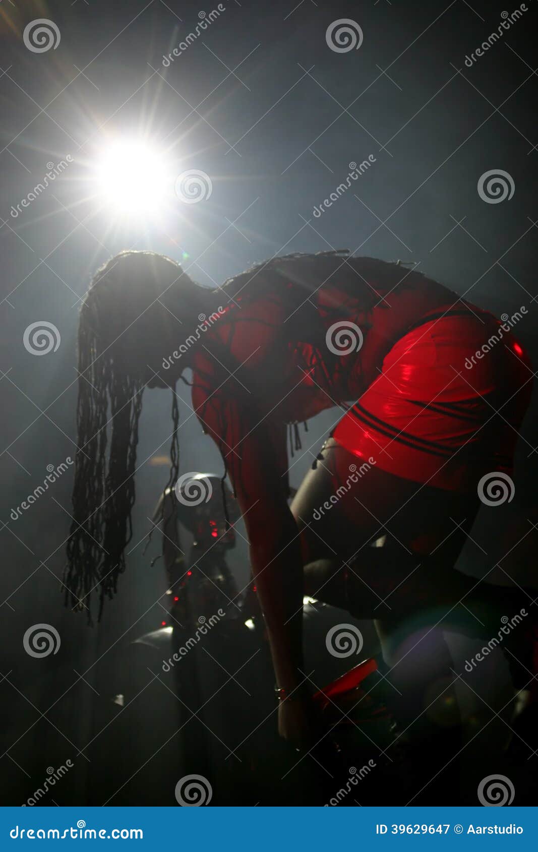 Striper on Stage Taking Her Panties Off (some Flare in Right Bottom ...