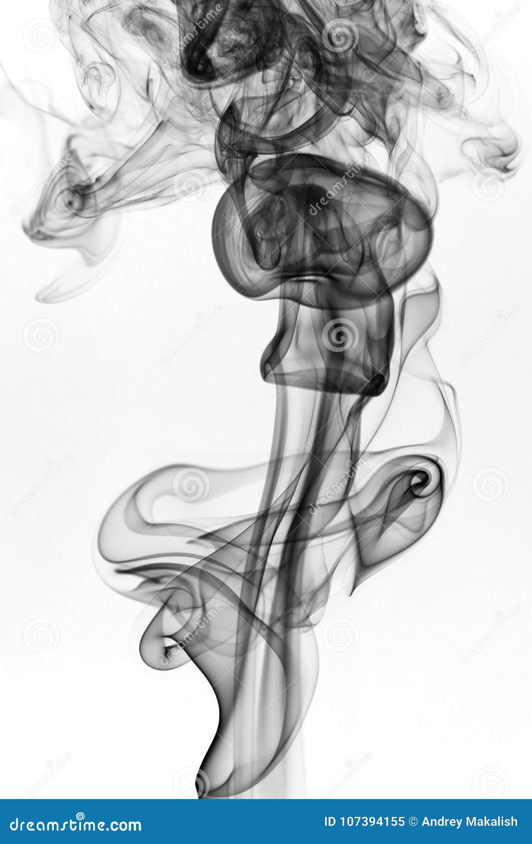 The Elegant Patterns and Shapes of Smoke Stock Image - Image of flowing ...