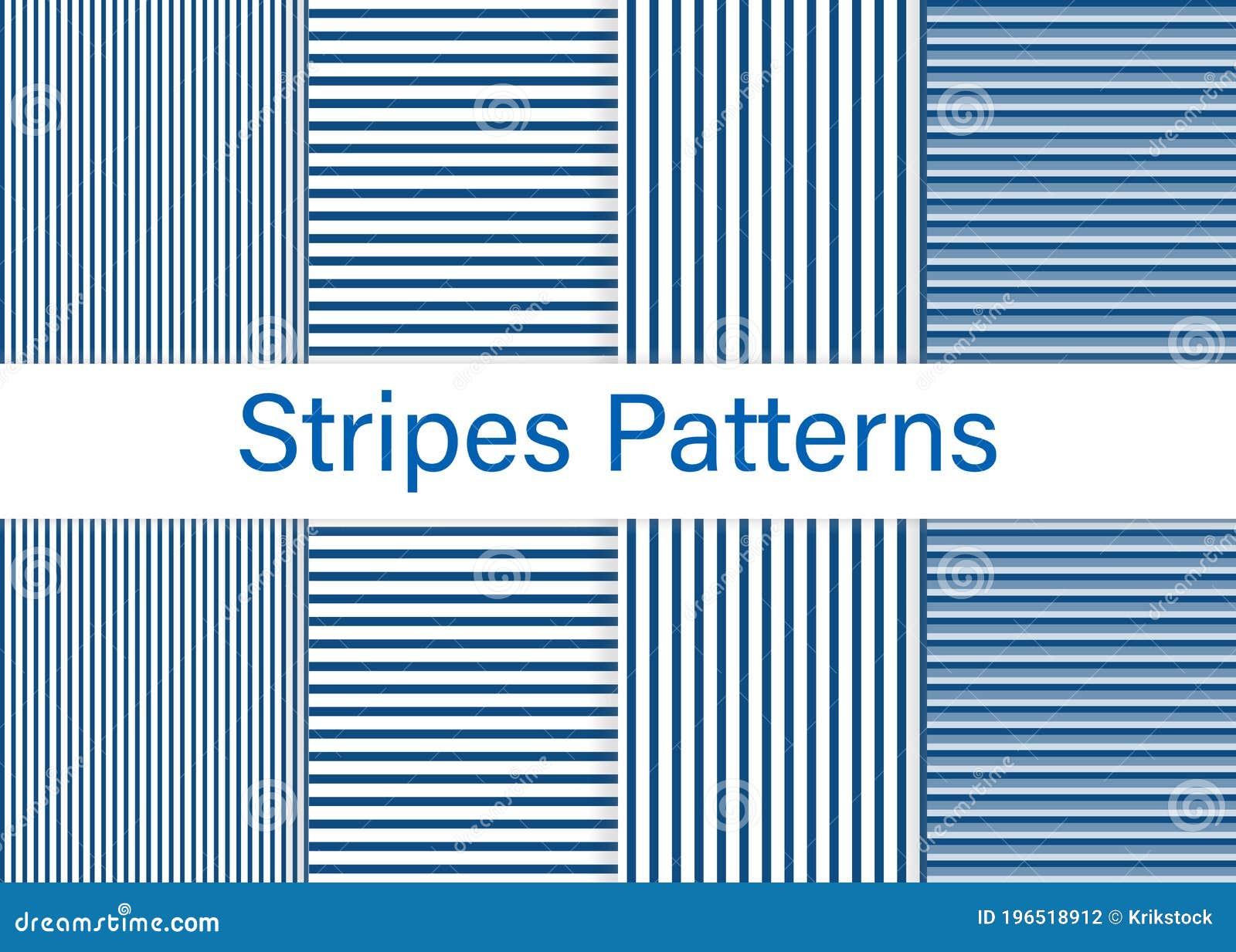 Stripes Blue Pattern. Trendy Colors Background. Stock Vector ...