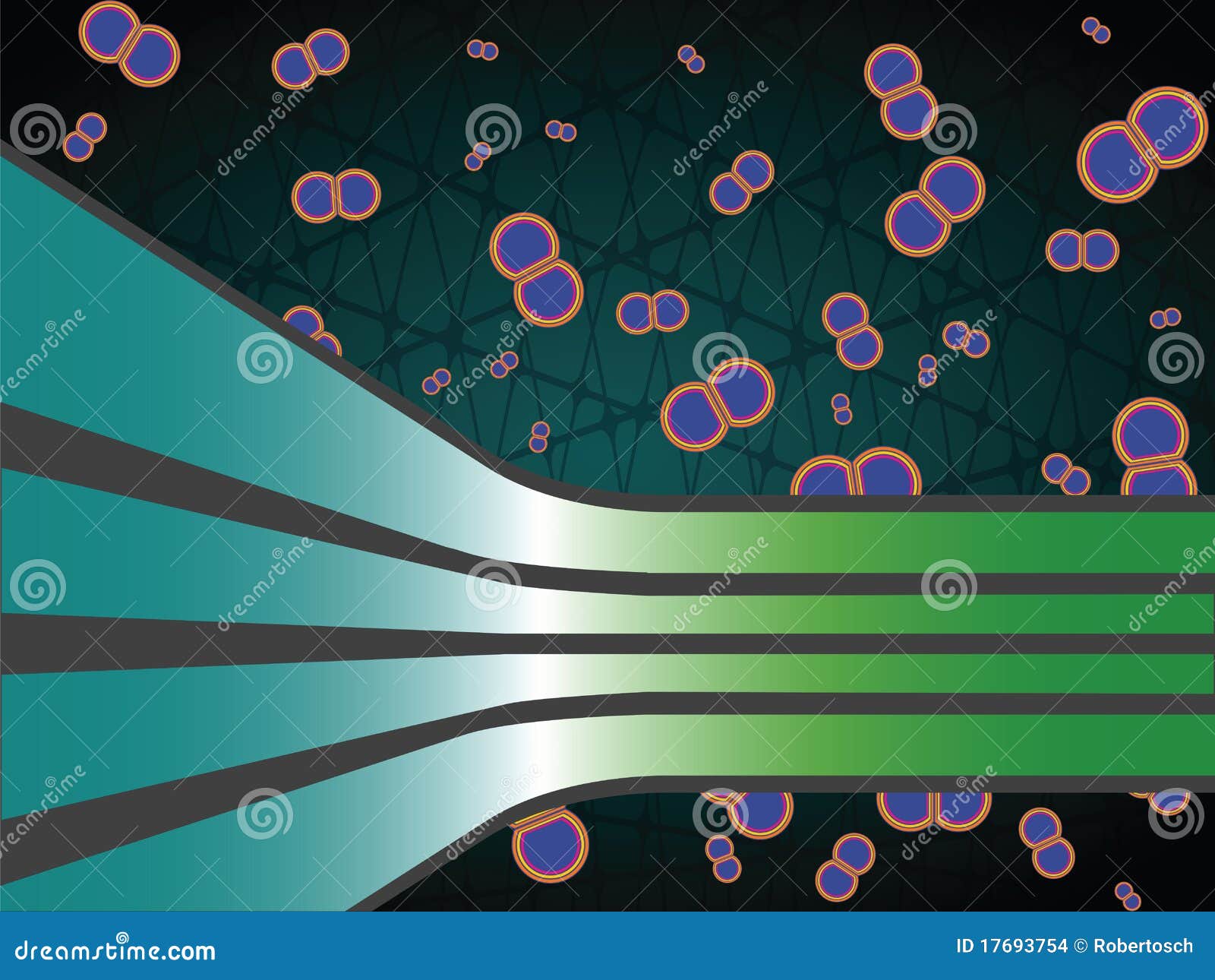 Stripes and Bubbles Background Stock Vector - Illustration of gradient ...