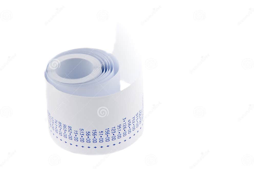 Stripes of a Calculator with Numbers Stock Photo - Image of controlling ...