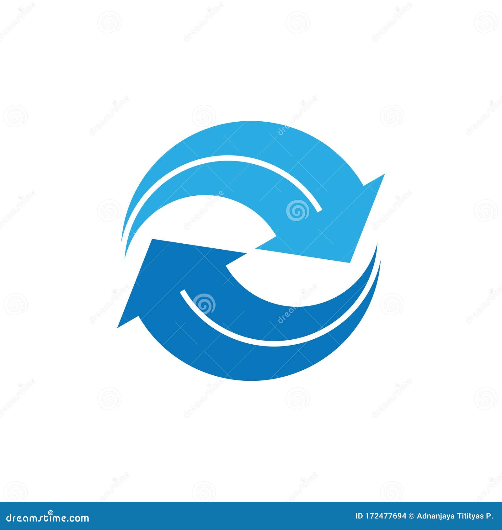 Stripes Circle Rotate Arrow Geometric Logo Vector Stock Vector ...