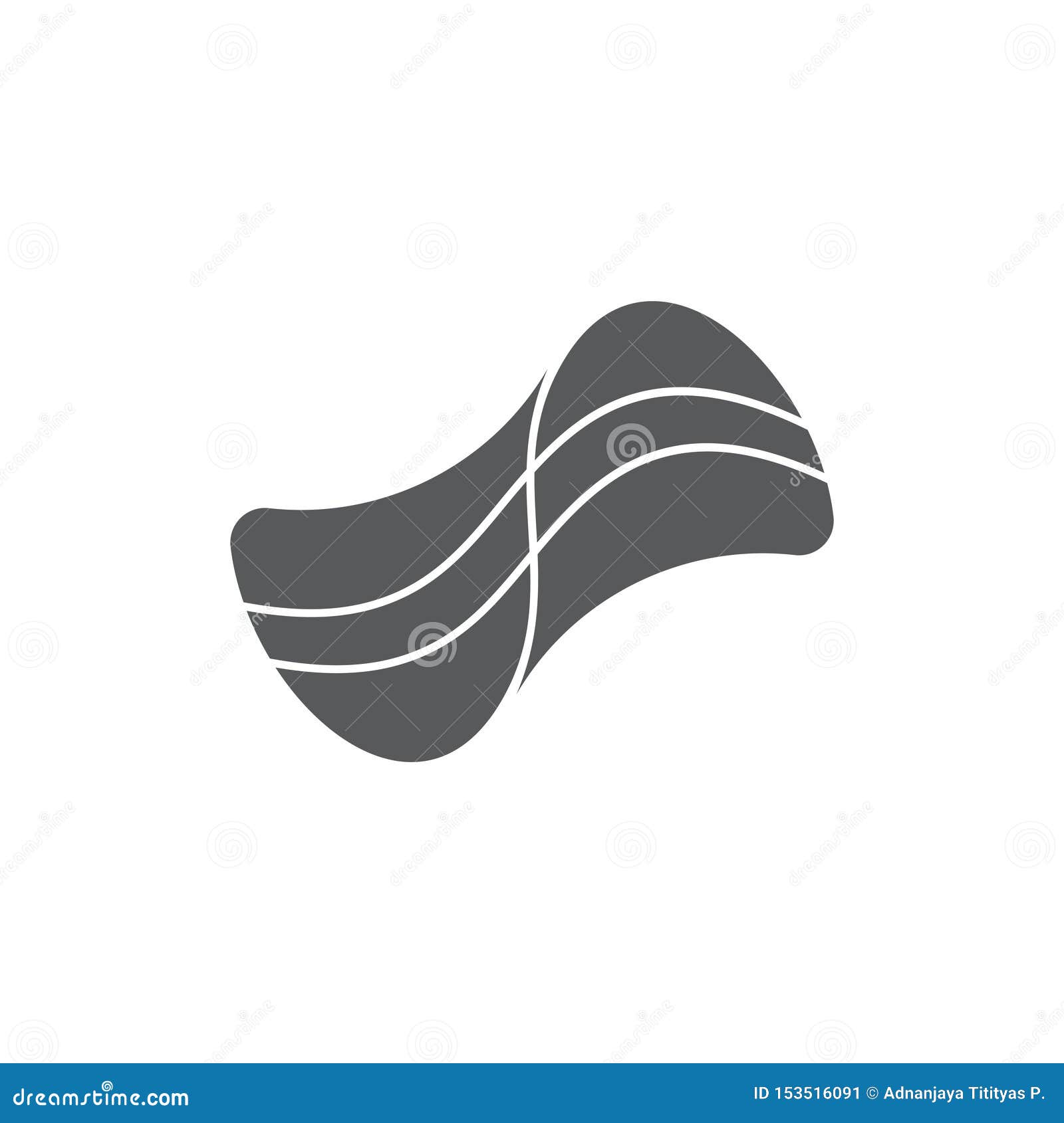 Stripes Flow Shape Logo Vector Stock Vector - Illustration of digital ...