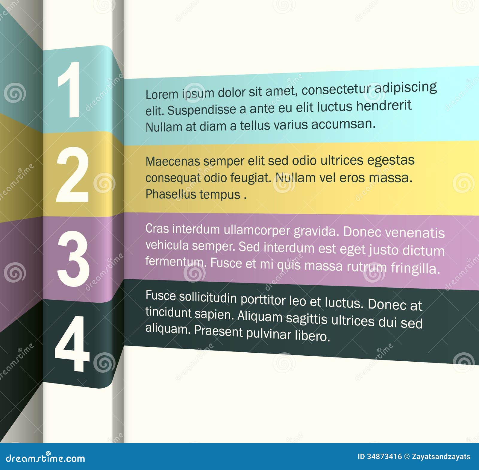 Stripes stock vector. Illustration of folded, modern - 34873416