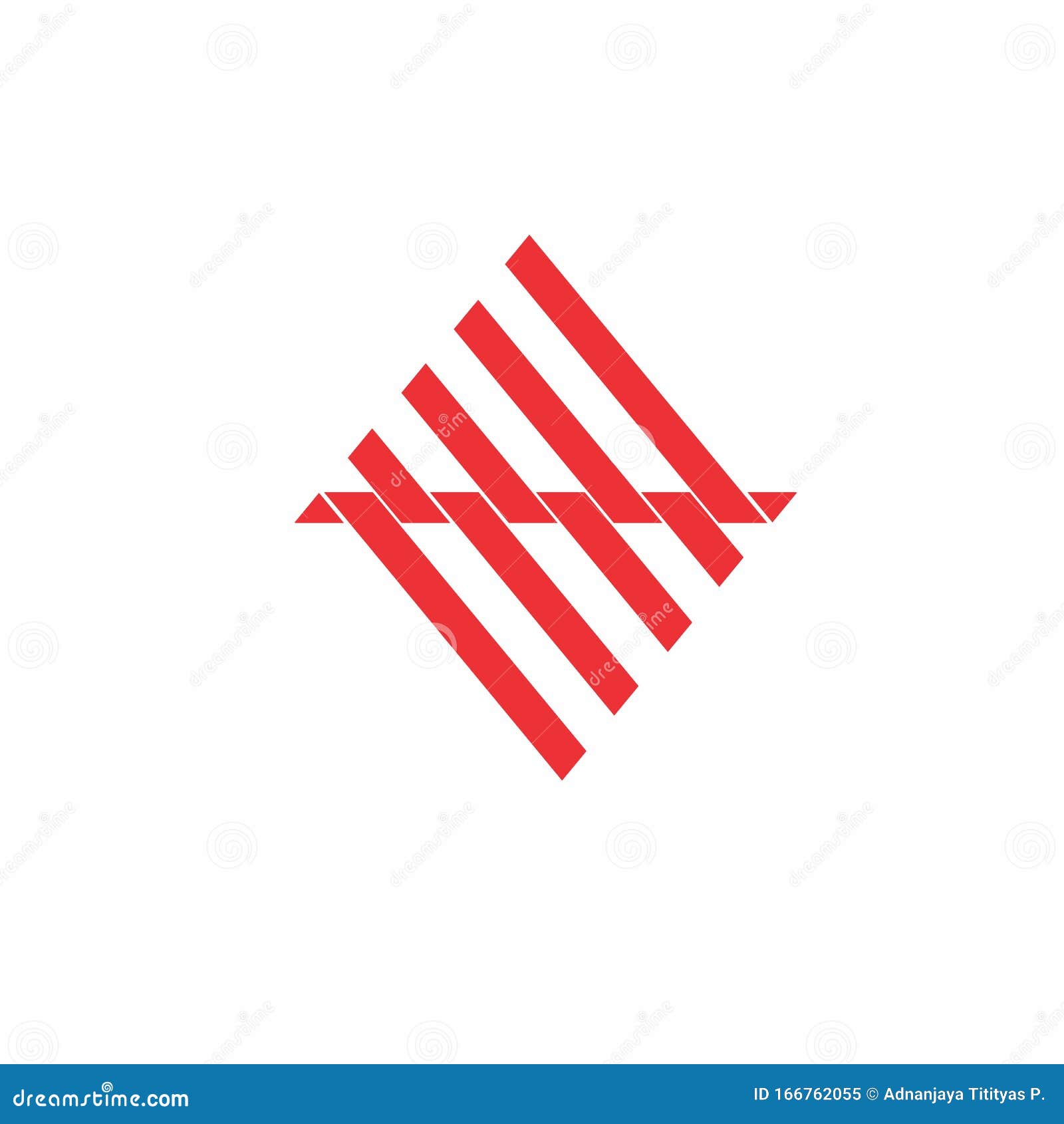 Stripes Geometric Triangle Mountain Logo Vector Stock Vector ...